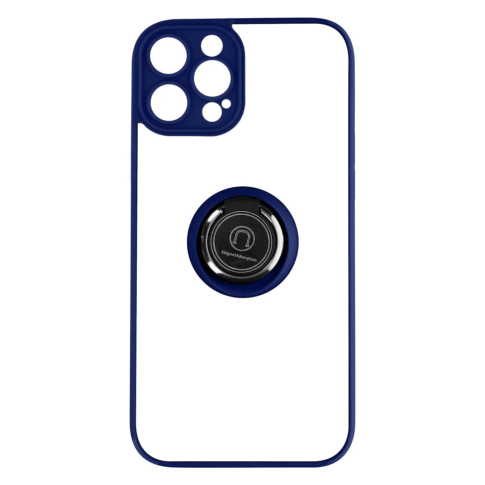 Avizar Coque pour iPhone 14 Pro Bi-matière Bague Métallique Support ...