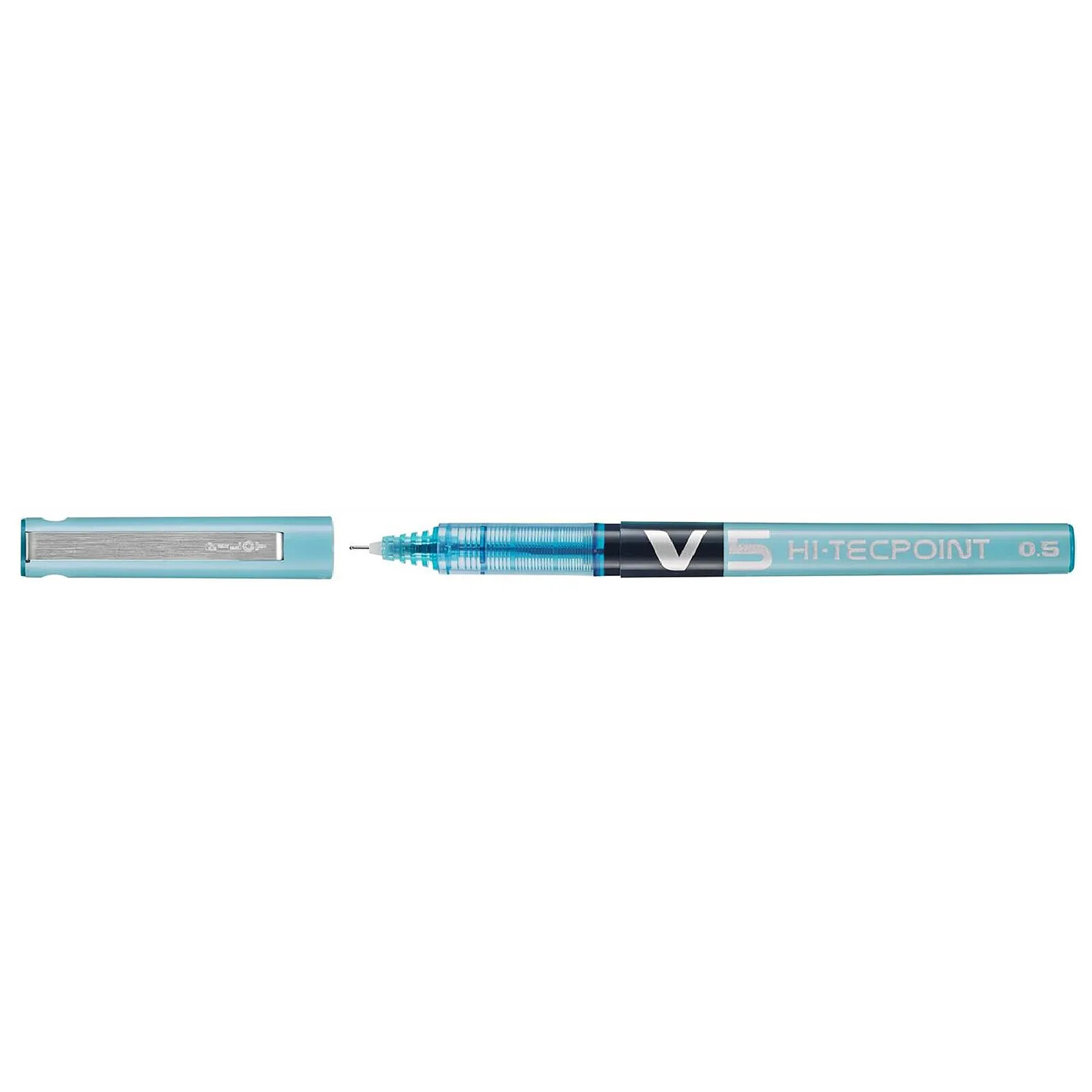 PILOT Stylo roller Hi-Tecpoint V5 Encre liquide Pointe Fine Turquoise x ...