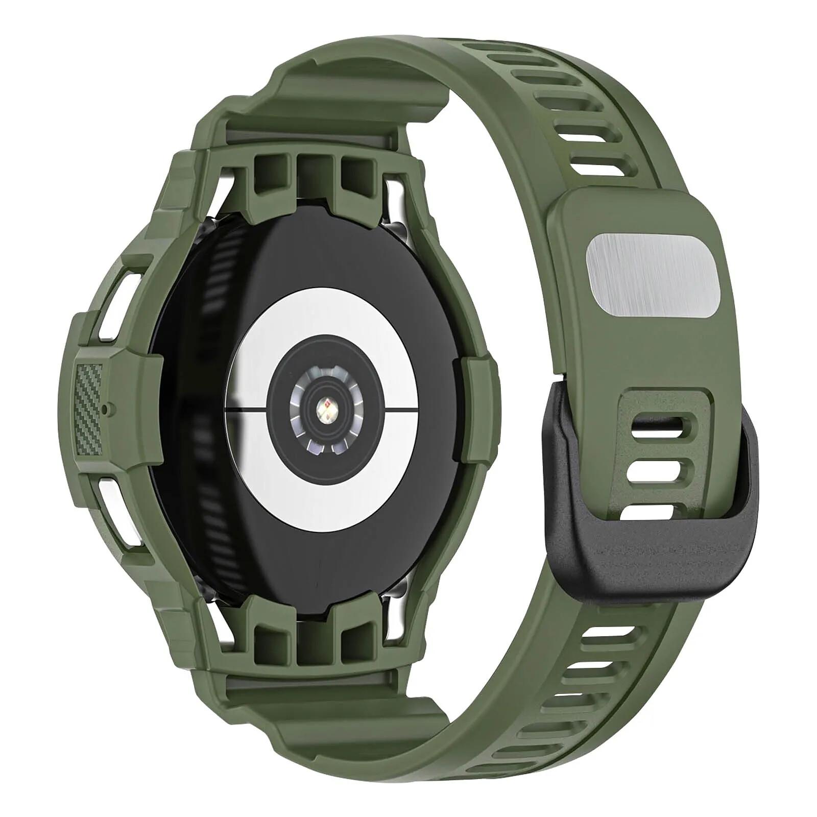 Avizar Bracelet pour Galaxy Watch 5 / 5 Pro / 4 Silicone Ajustable vert ...