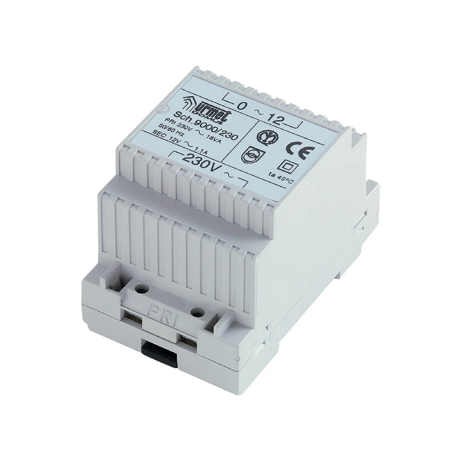 Urmet - Alimentation régulée 12Vca 18Va 3 Modules 9000/230 - Interphone ...