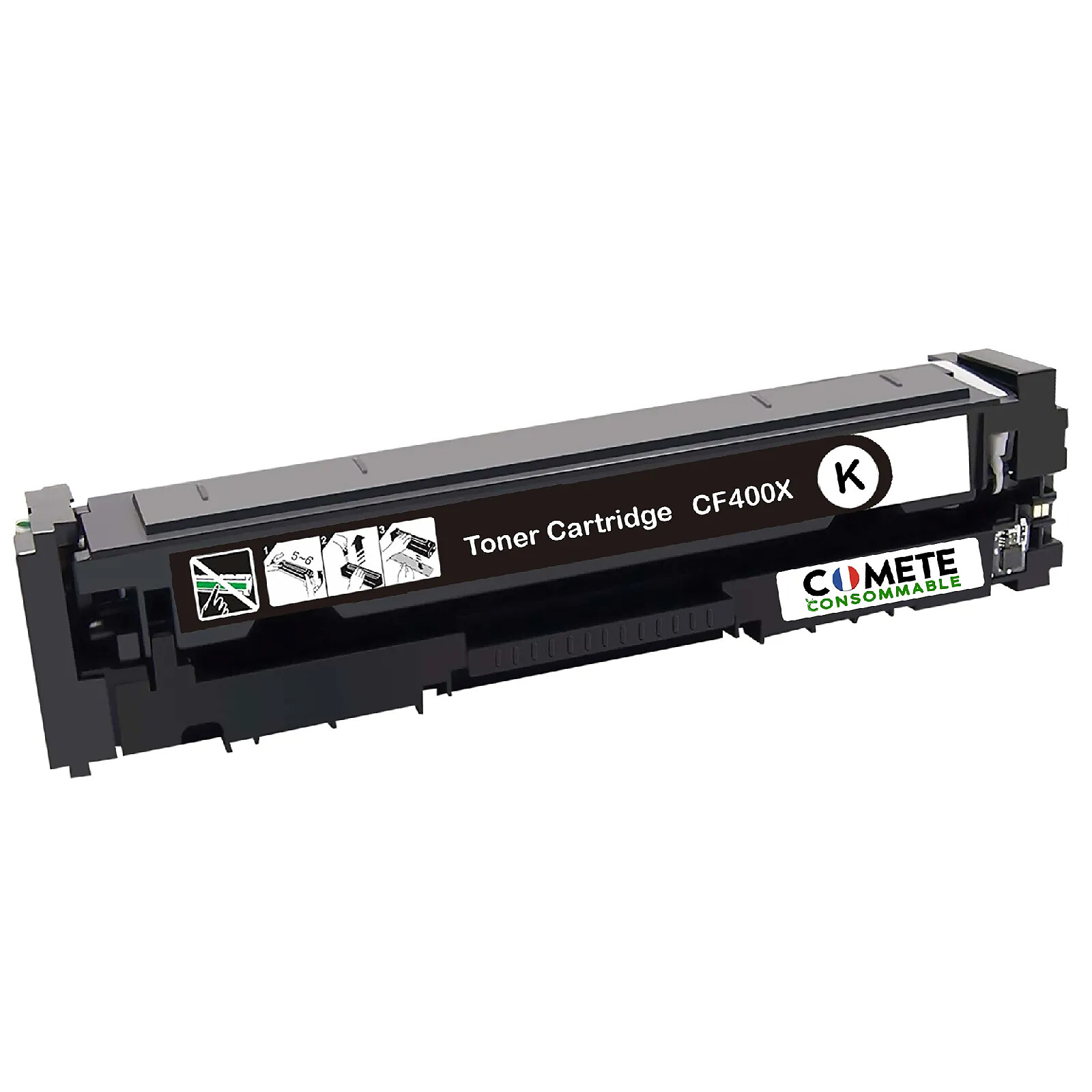 COMETE - 201X - 1 Toner compatible pour HP 201 - 1 Noir - Marque ...