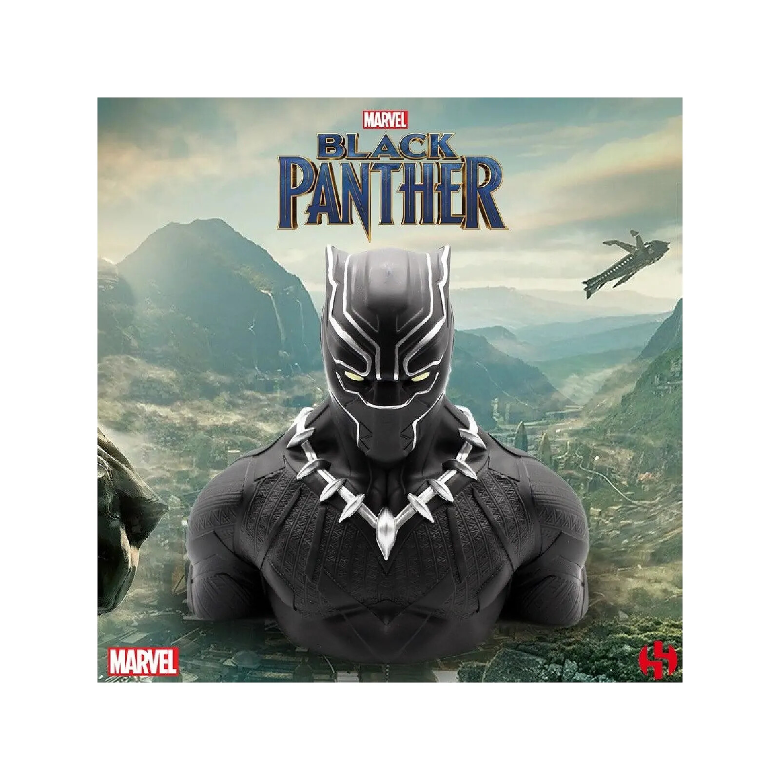 Marvel Comics - Buste / tirelire Black Panther Wakanda Deluxe 20 cm ...