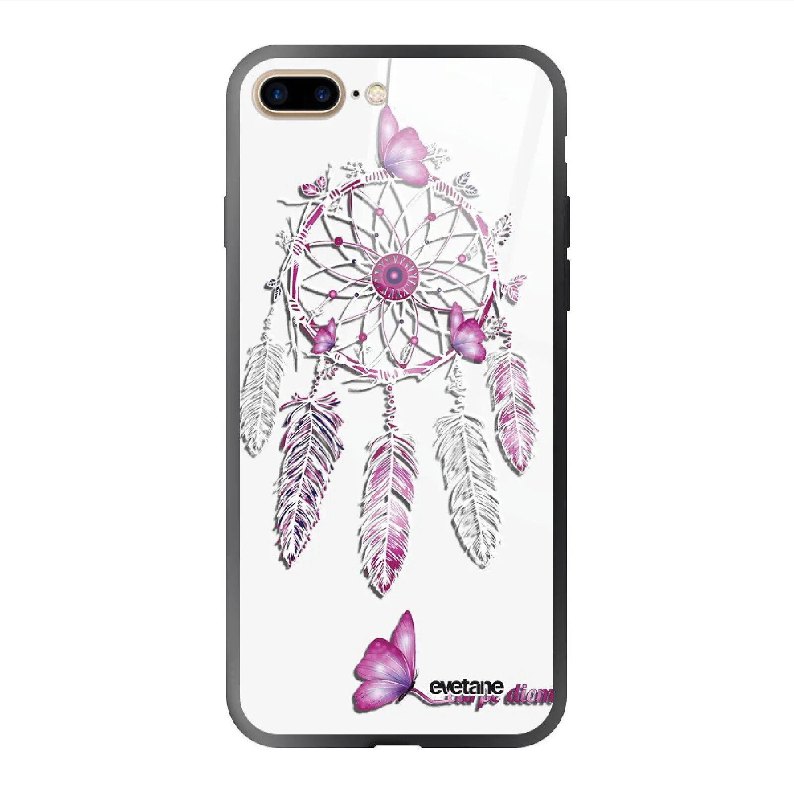Evetane Coque iPhone 7 Plus/ 8 Plus Coque Soft Touch Glossy Carpe diem ...