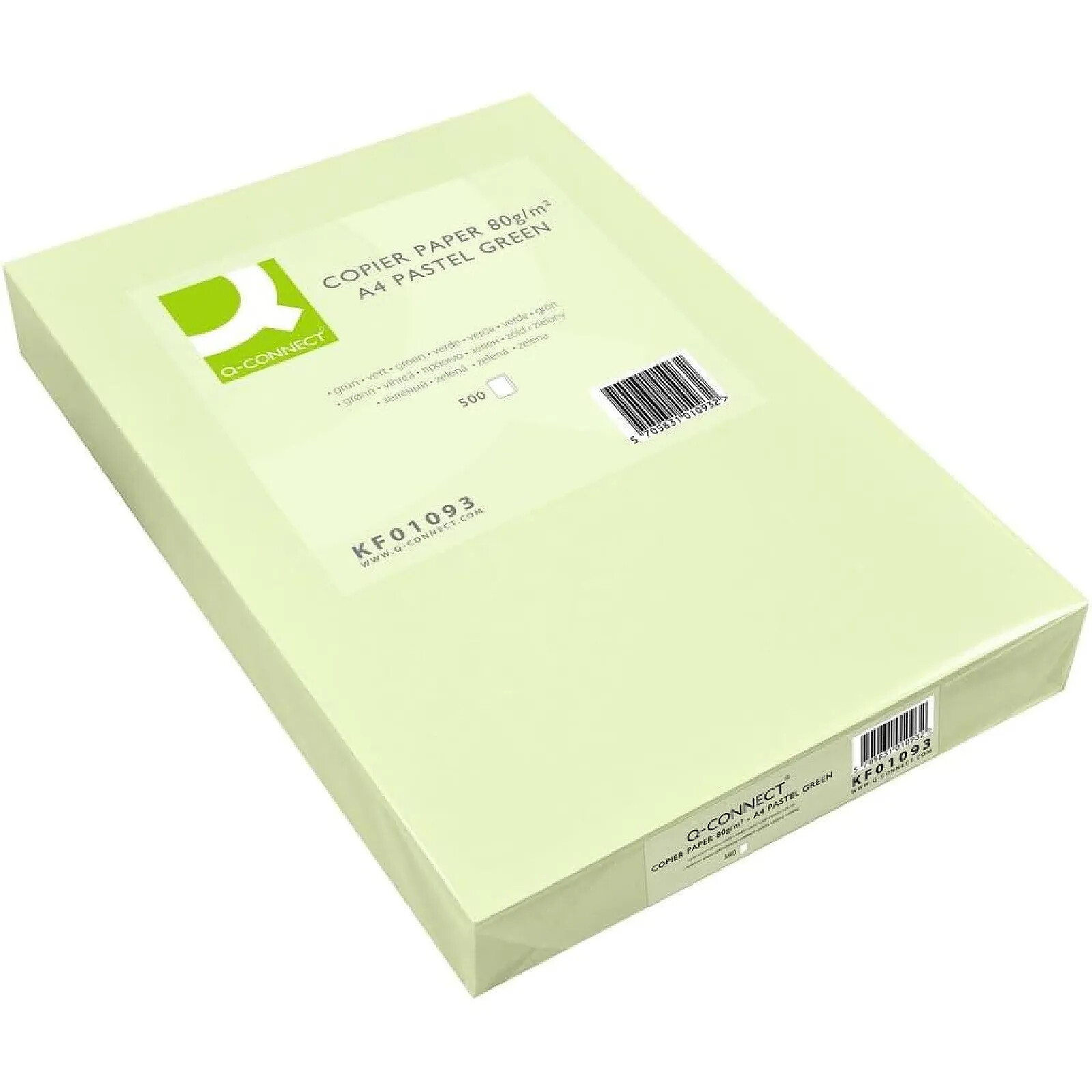 Q-CONNECT Papier couleur multifonction a4 80g/m2 unicolore vert ramette ...