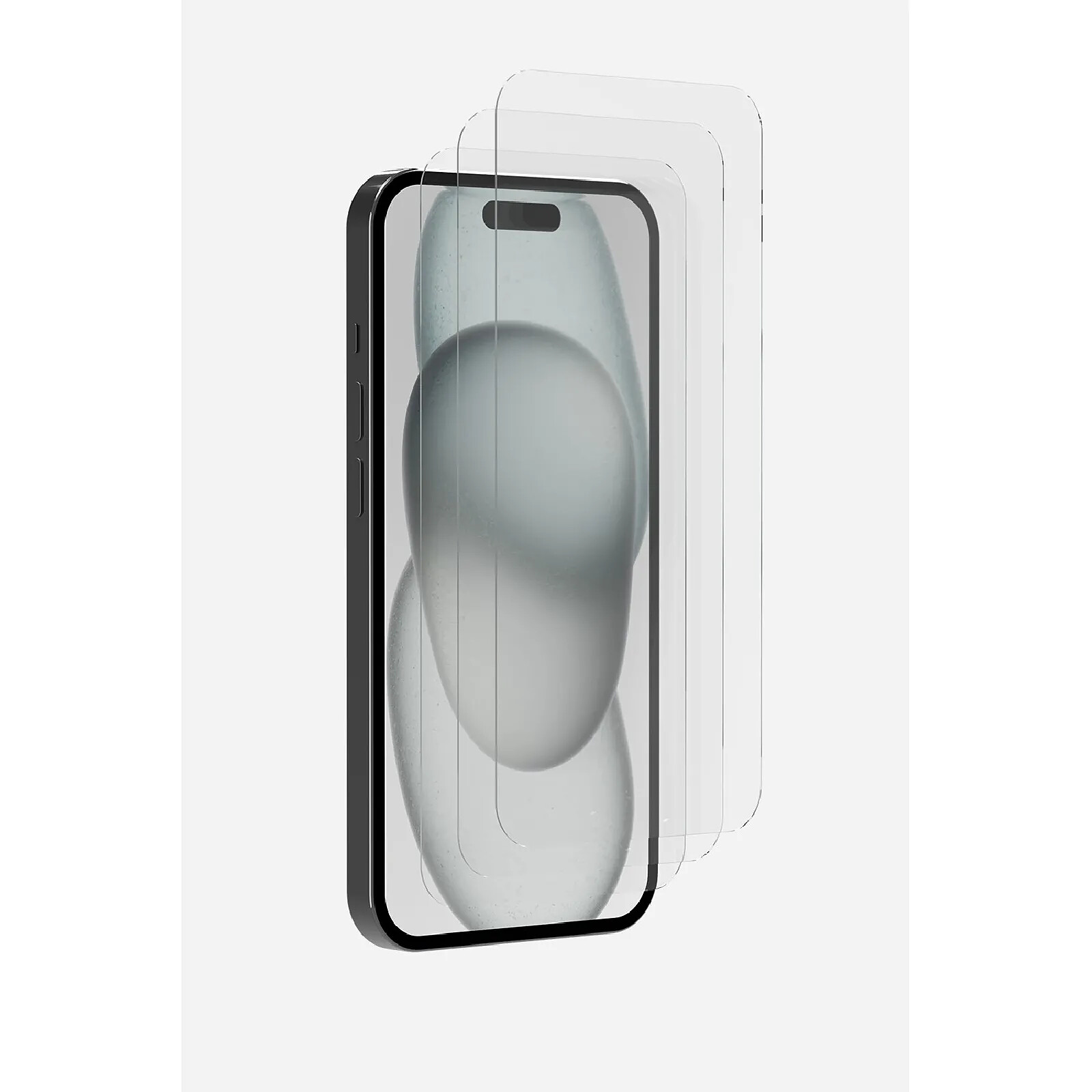 LaCoqueFrançaise Lot de 3 Vitres iPhone 15 en verre trempé transparente ...