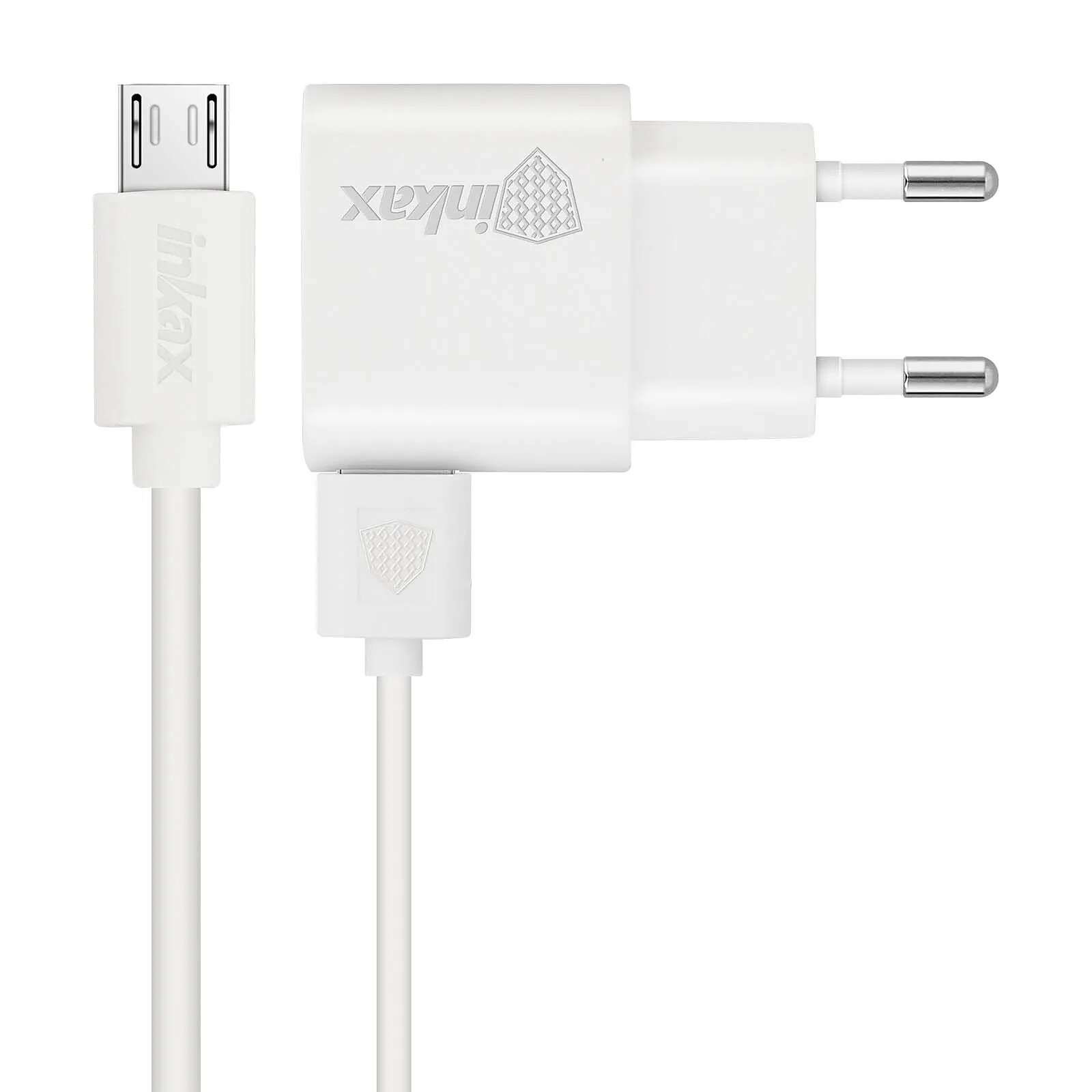Inkax Chargeur Secteur + Câble Micro USB Smartphone 1A Inkax - Blanc ...