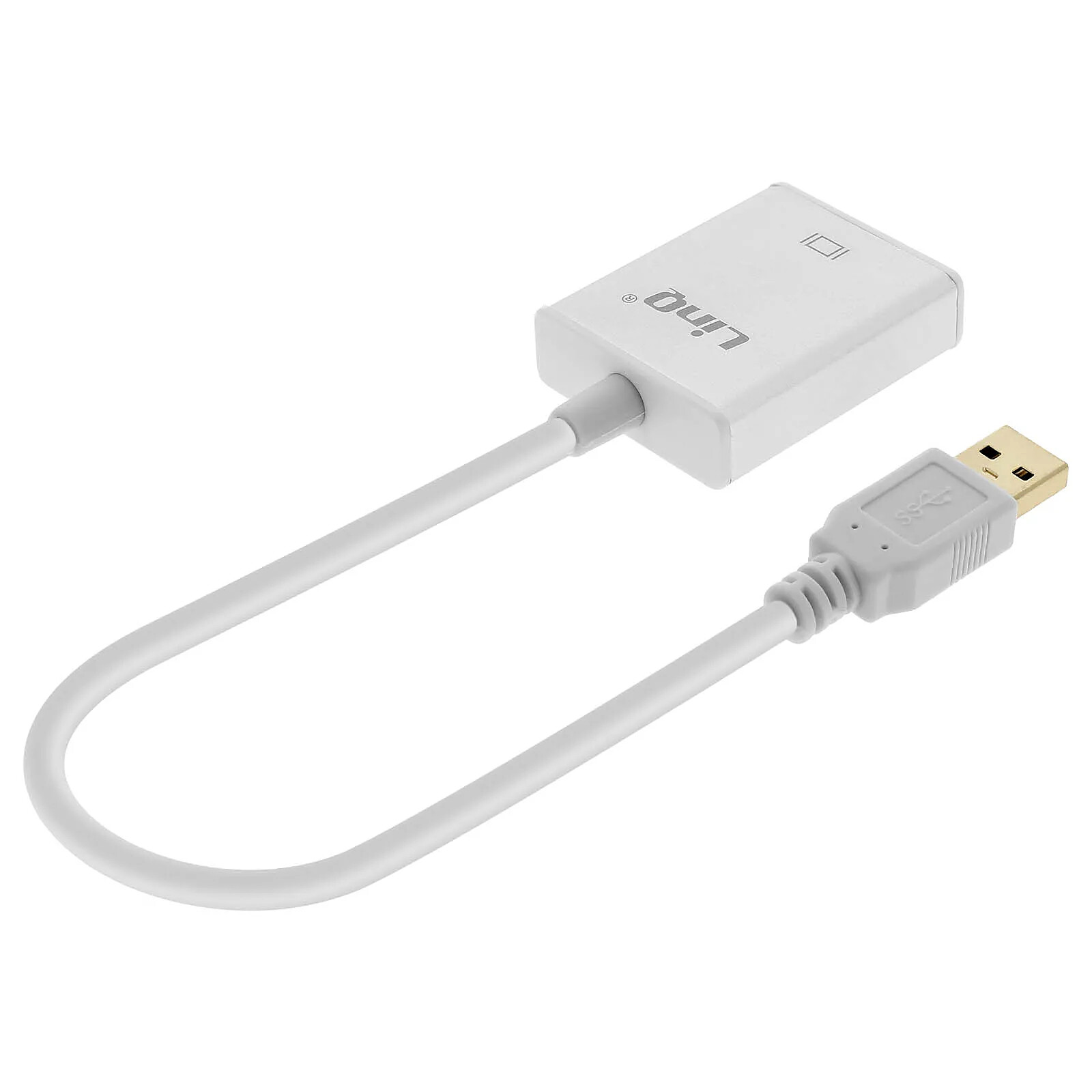 LinQ Câble USB 3.0 vers HDMI Femelle Adaptateur Vidéo Full HD Argent ...