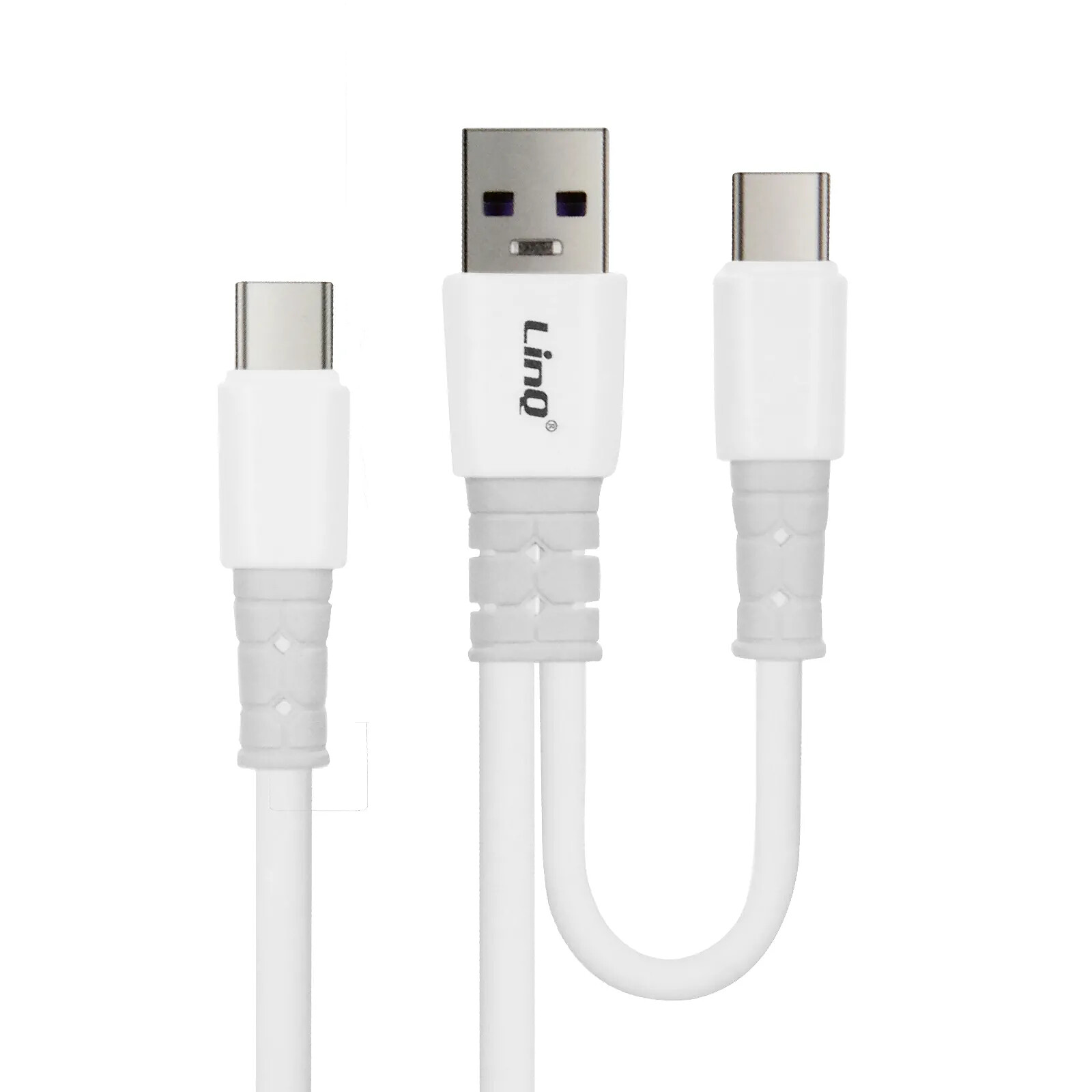 LinQ Câble USB / USB-C vers USB-C 60W Charge et Synchro Longueur 1,2m ...