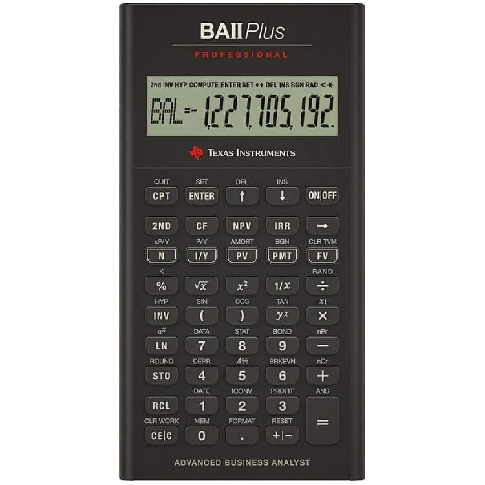 TEXAS INSTRUMENTS Calculatrice BA II Plus™ Professional - Calculatrice ...