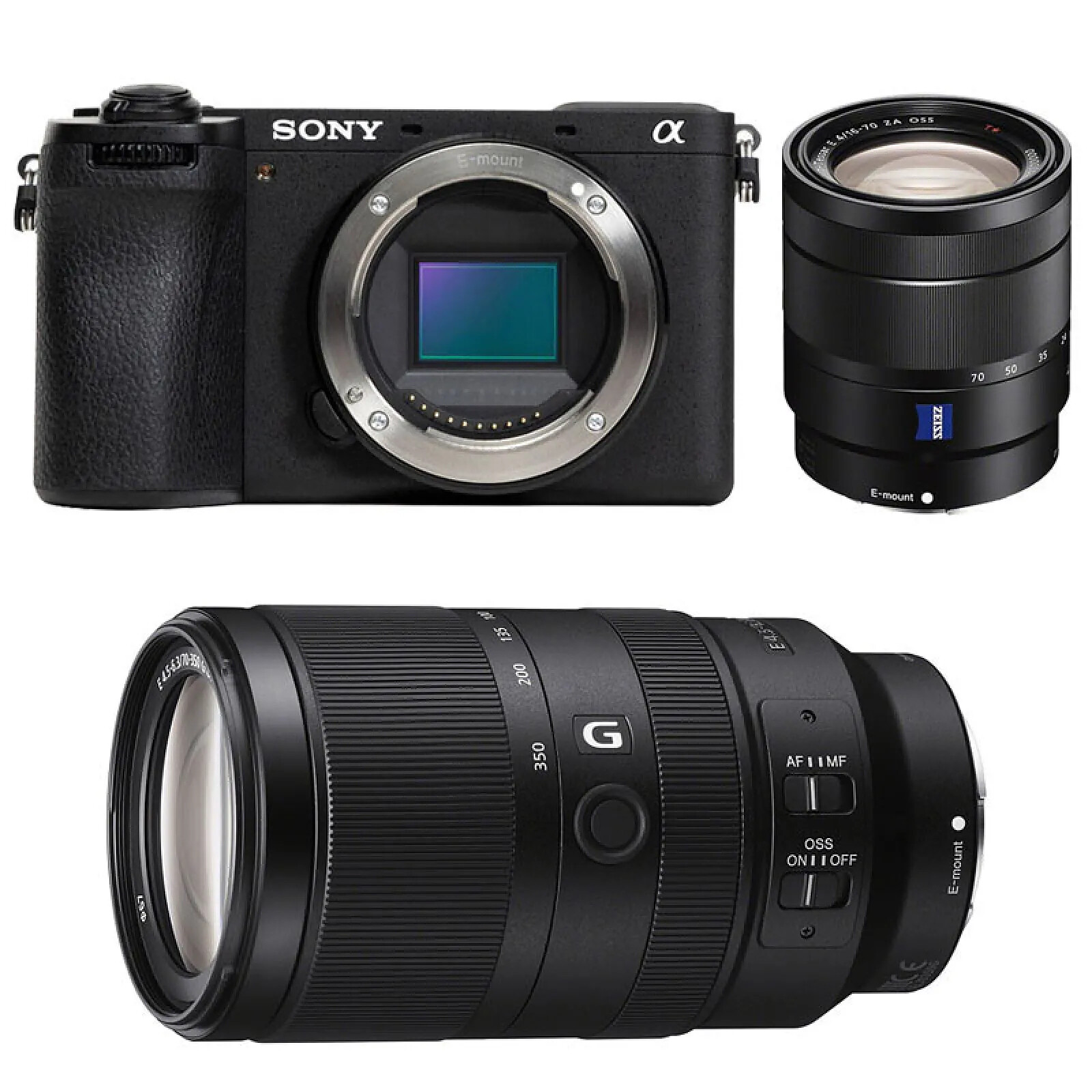 SONY ALPHA 6700 NOIR + 16-70 + 70-350mm - Appareil photo hybride - LDLC