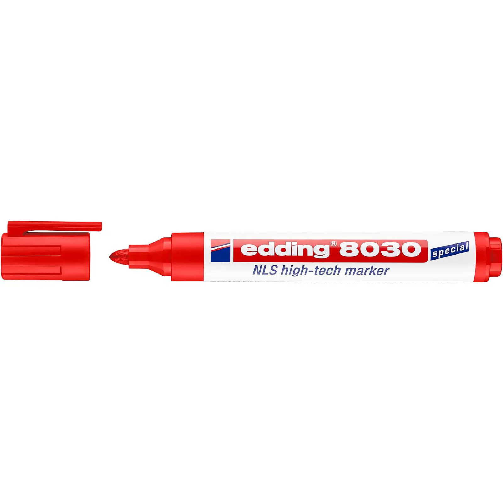 EDDING Marqueur NLS High-tech 8030 Inoxydable Rouge Pointe Ronde 1,5-3 ...