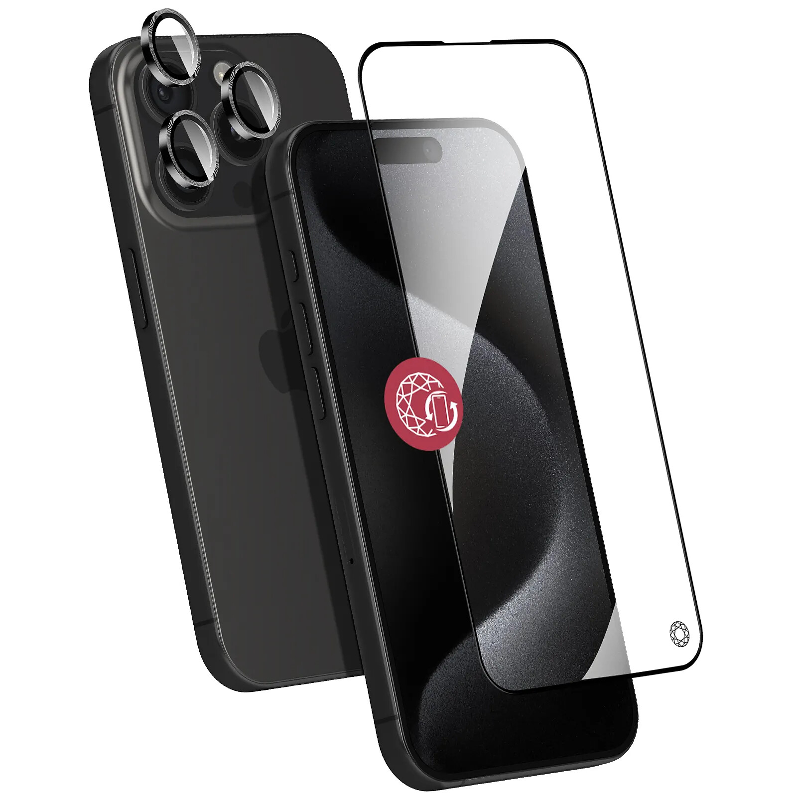 Force Glass Protection pour iPhone 15 Pro Max Verre Incassable ...