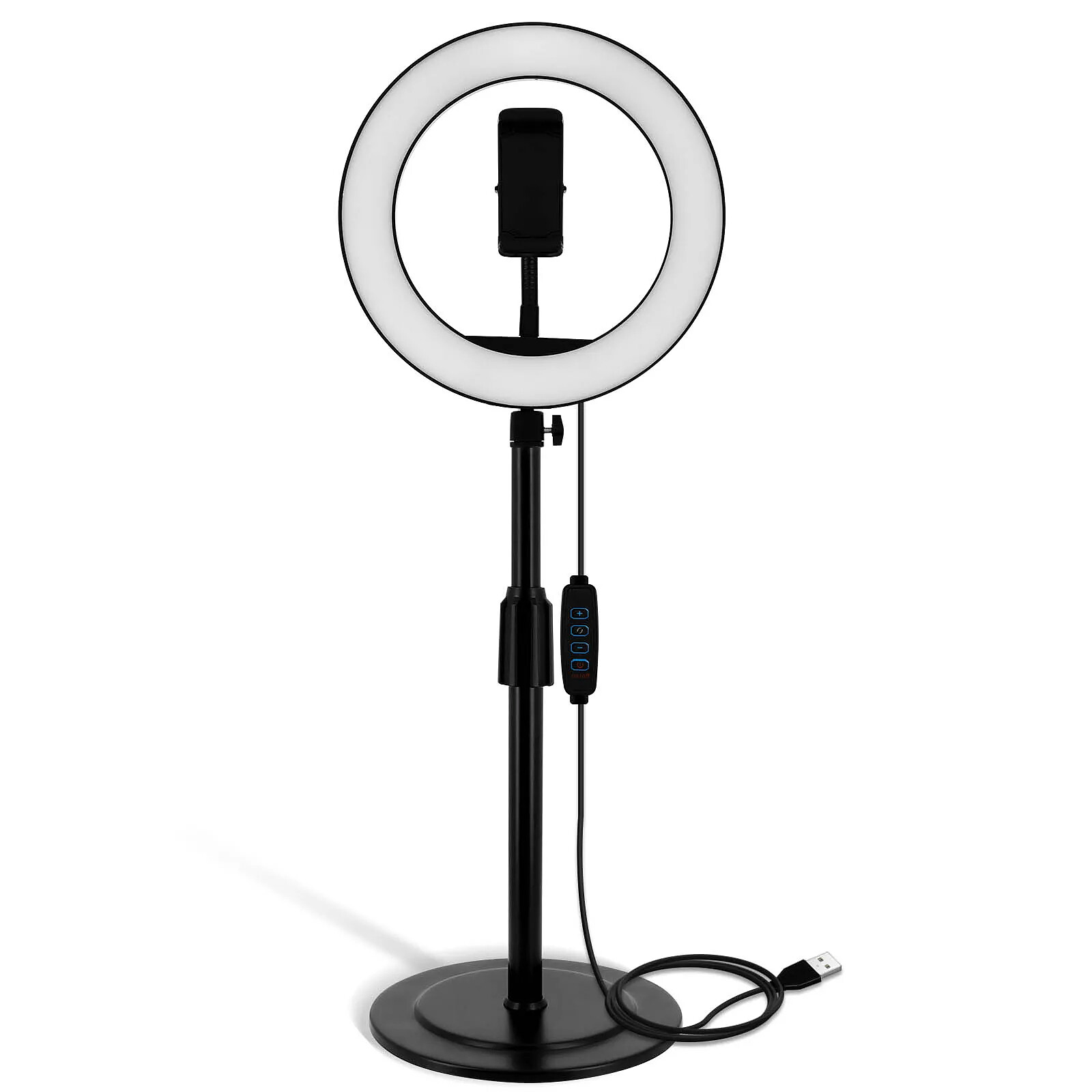 LinQ Ring Light 26cm Puissance 10W Trépied Support Téléphone Flexible ...