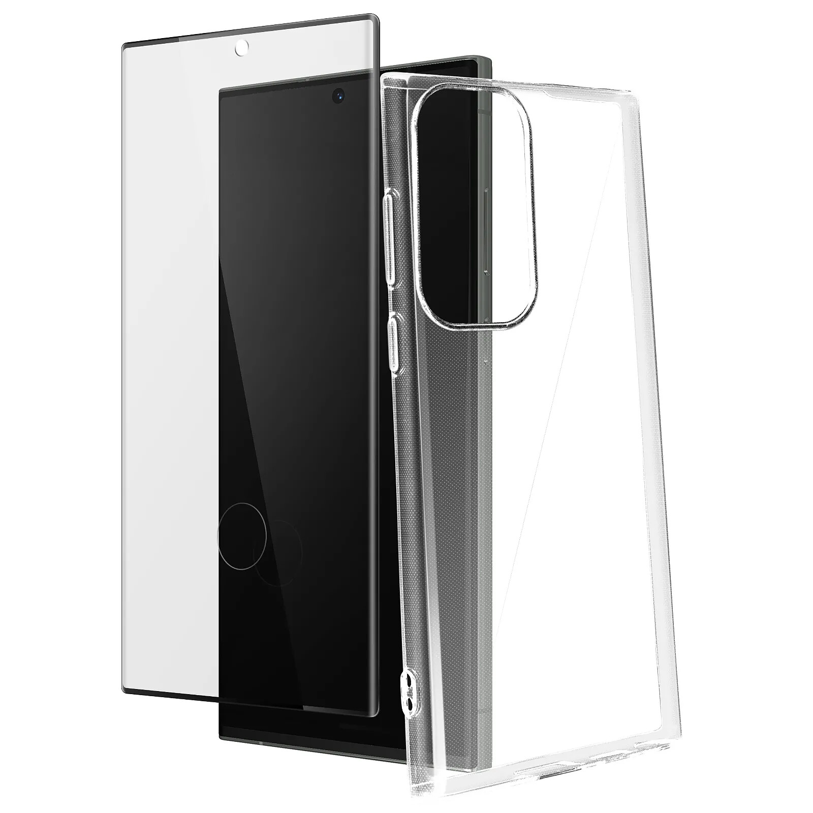 4smarts Protection Intégrale pour Galaxy S23 Ultra Coque Transparent ...