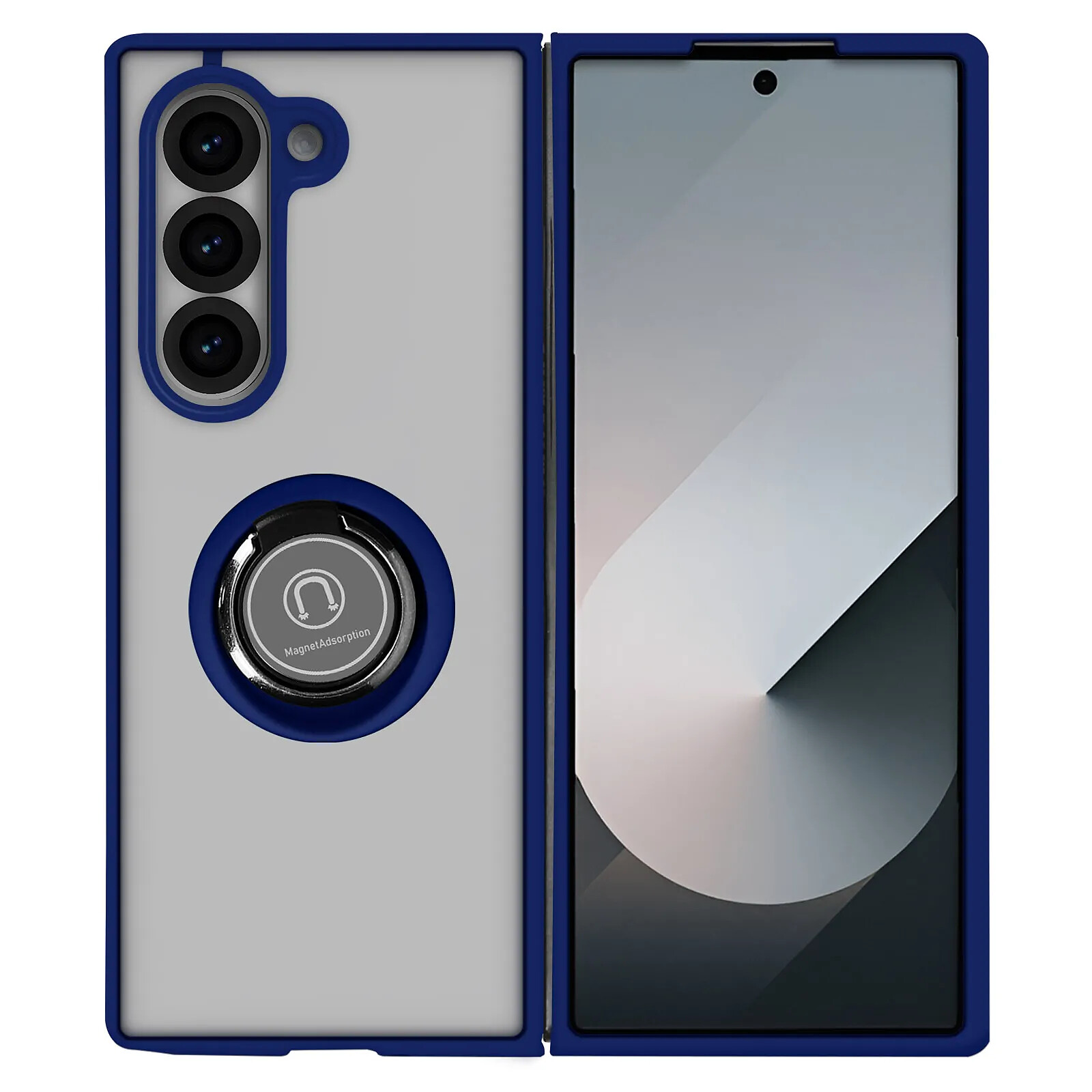 Avizar Coque pour Samsung Galaxy Z Fold 6 Bague Métallique Support ...