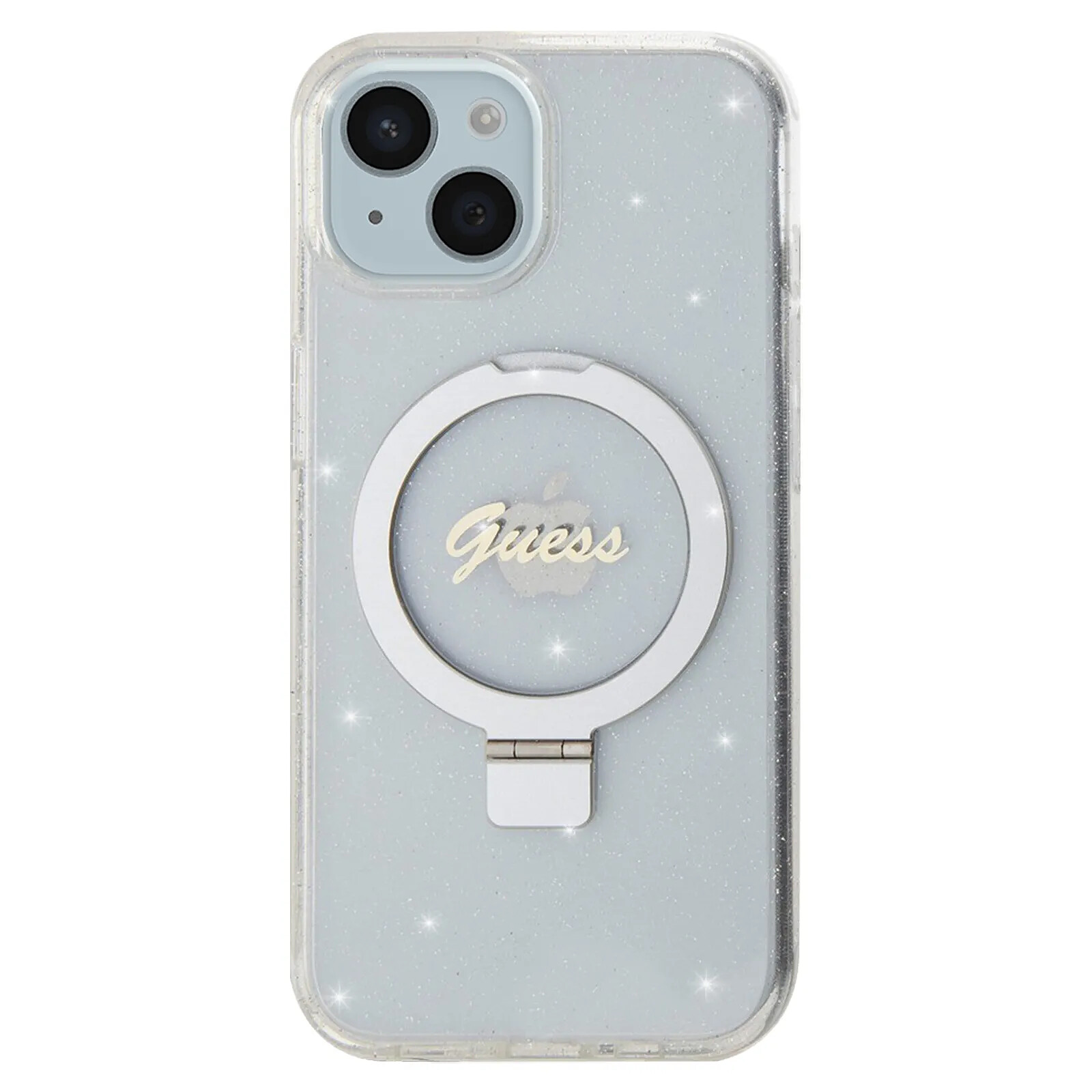 Guess Coque MagSafe pour iPhone 15 Plus Paillette Bords Surélevés ...