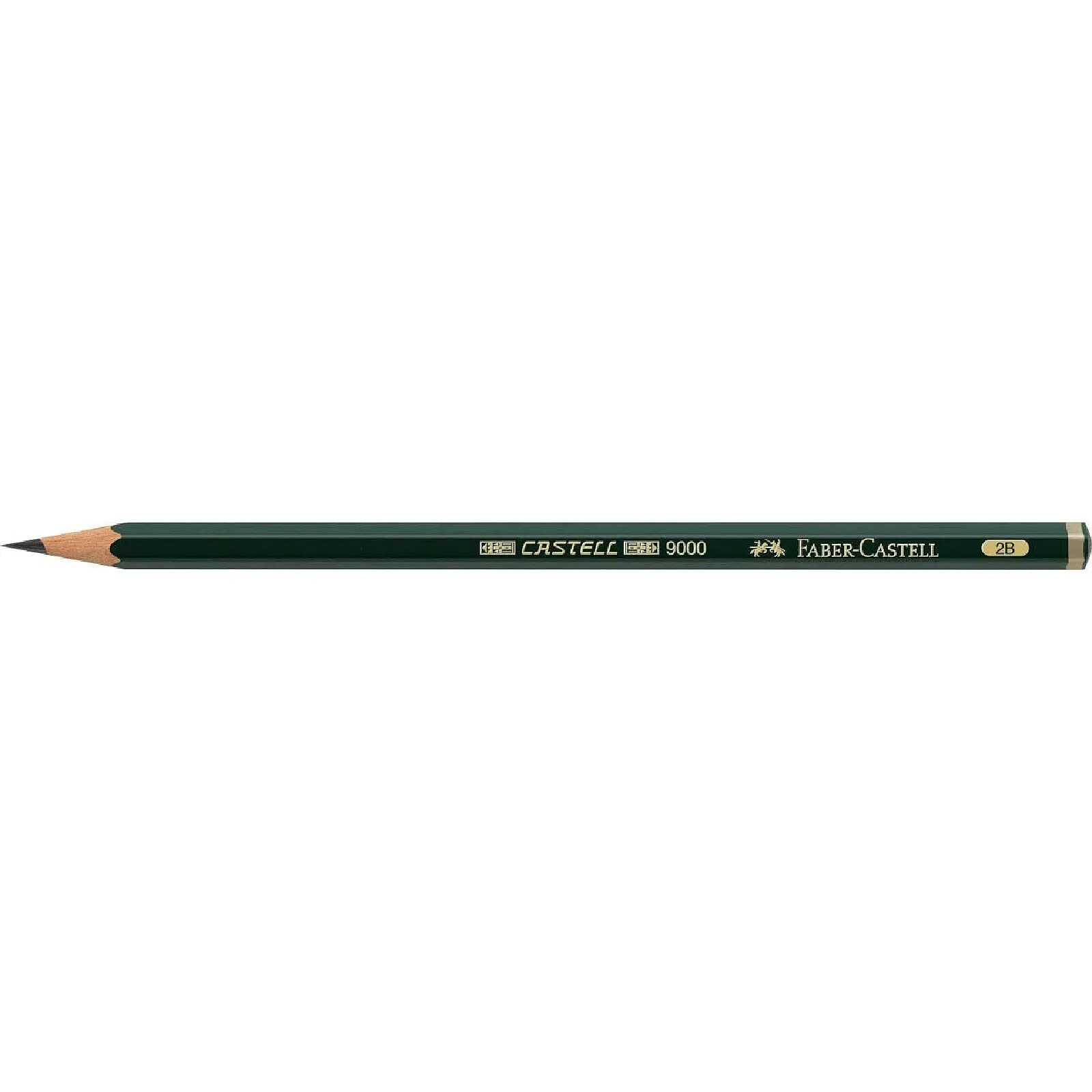 FABER-CASTELL Crayon papier 9000 hexagonal mine 2mm 2B x 12 - Crayon ...