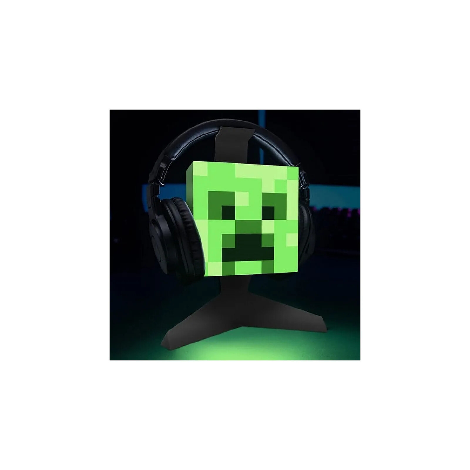 Minecraft - Support pour casque Tête Creeper - Lampe - LDLC | Muséericorde