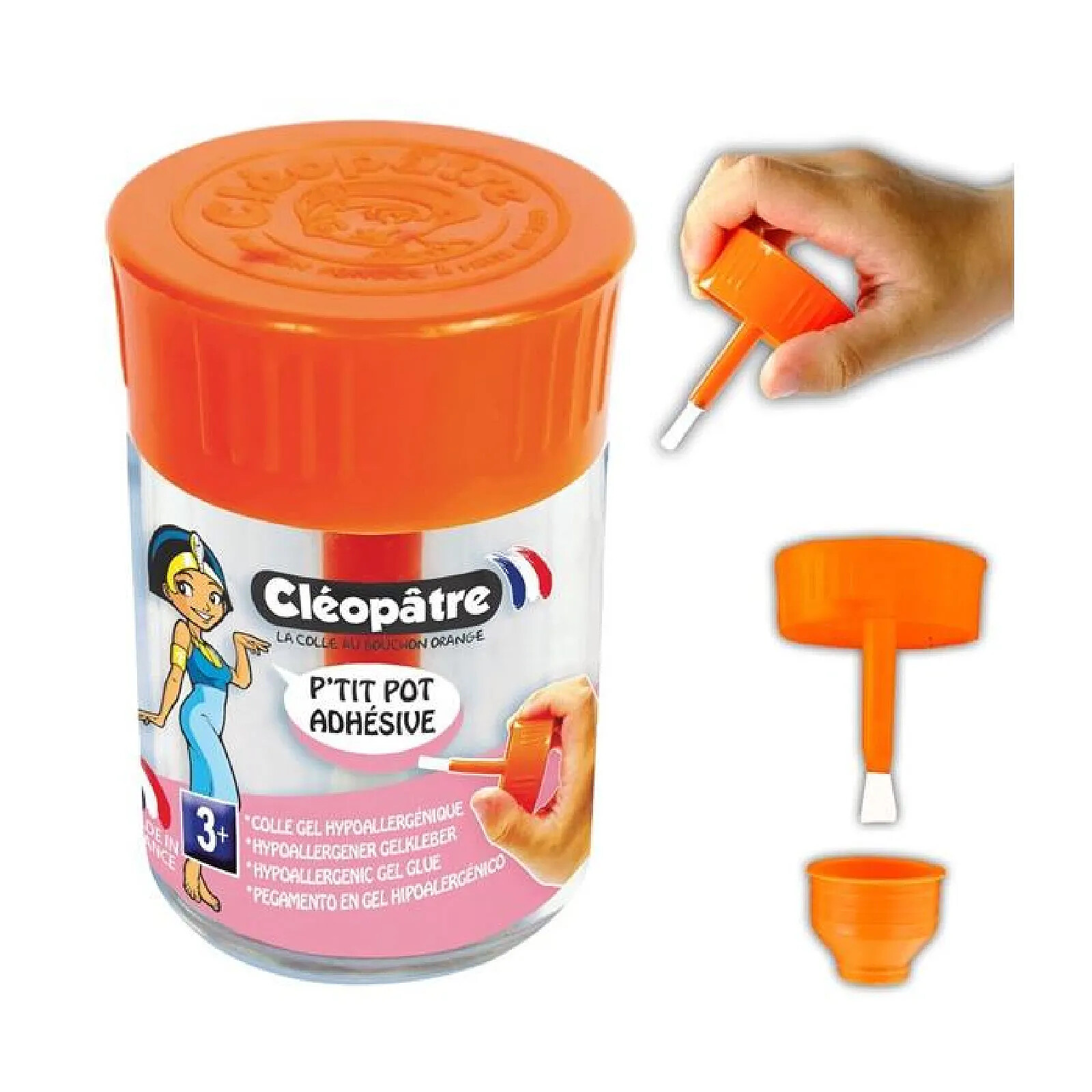 CLÉOPÂTRE P'tit Pot Colle transparente hypoallergénique 'Adhésive' en ...