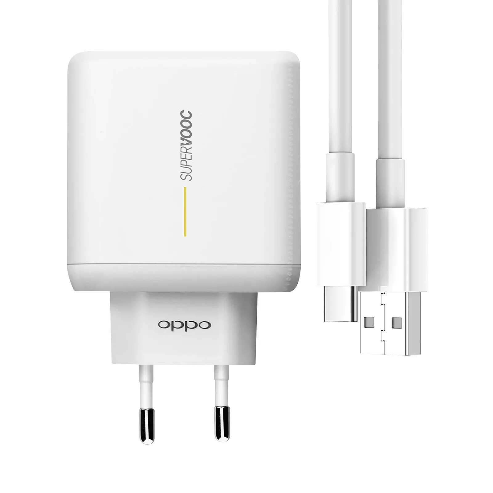 Oppo Chargeur Oppo USB SuperVOOC 65W + Câble USB vers USB-C modèle ...