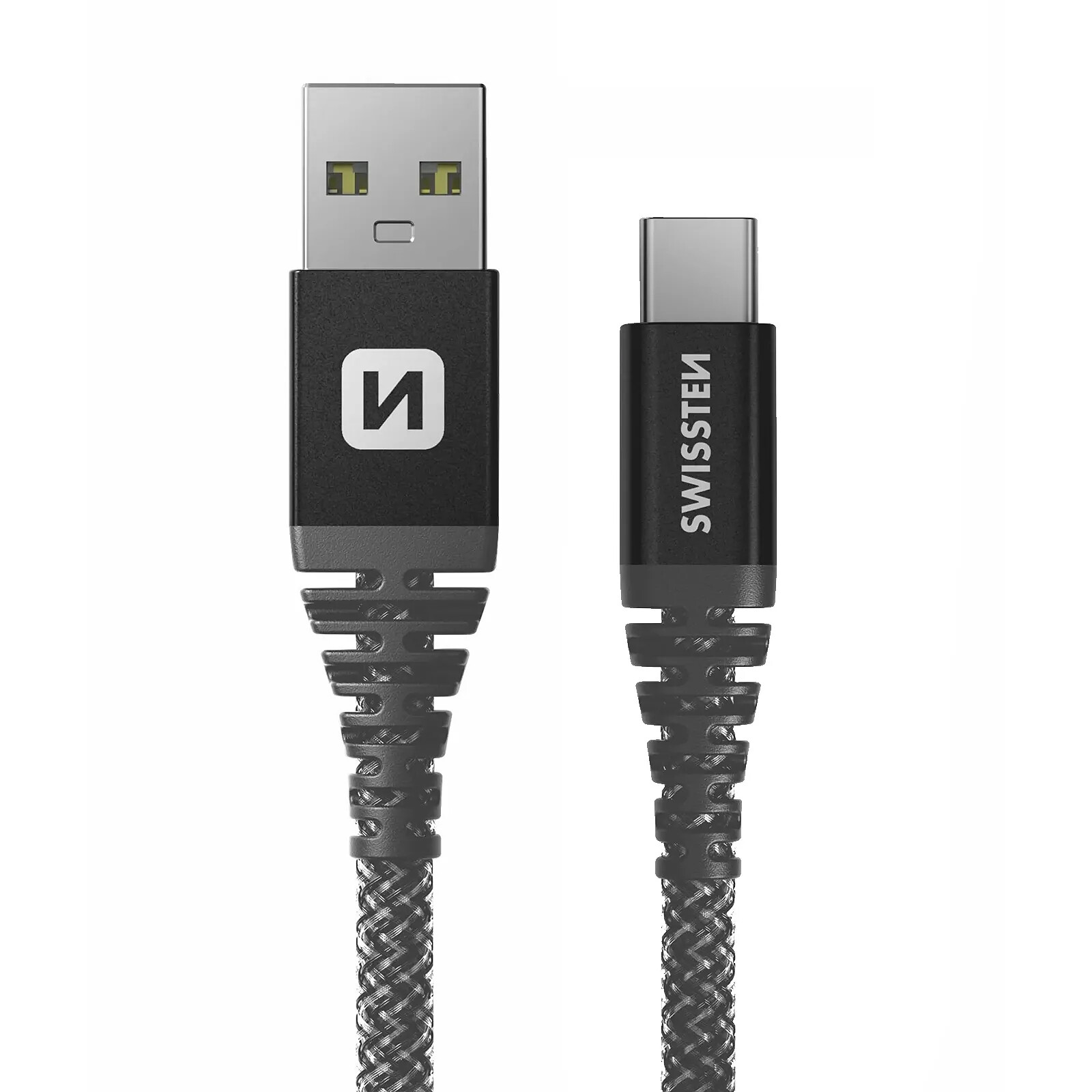 Swissten Câble USB C Fibre Aramide 1.5m Charge Rapide 60W Prise USB ...
