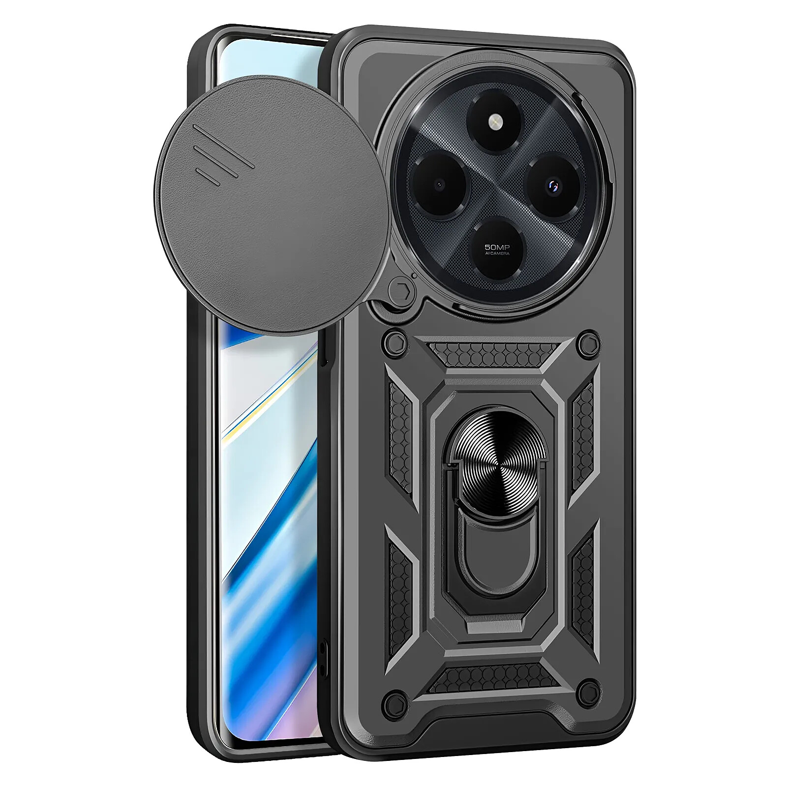 Avizar Coque pour Xiaomi Redmi 14C Bague Support Cache Caméra ...