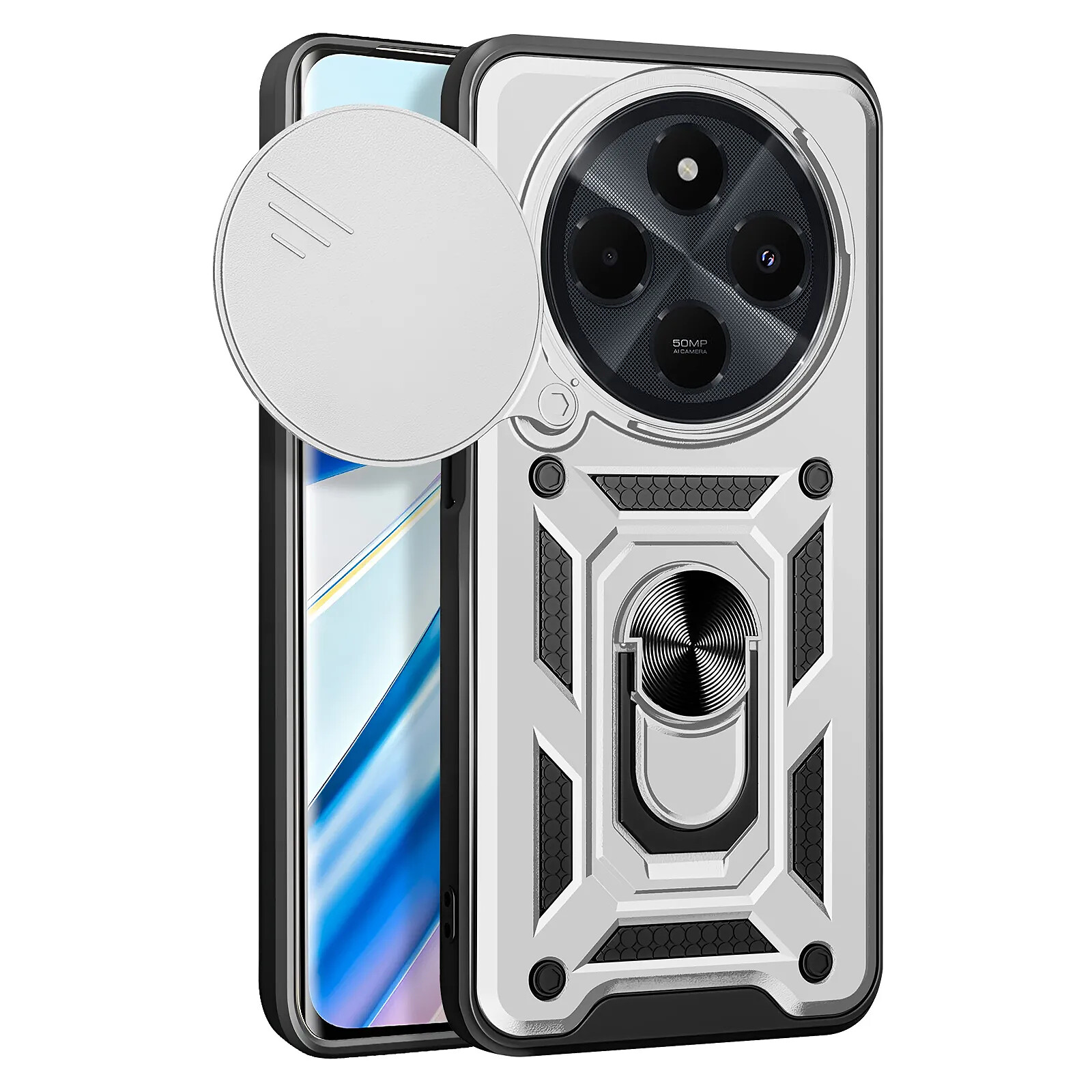 Avizar Coque pour Xiaomi Redmi 14C Bague Support Cache Caméra ...
