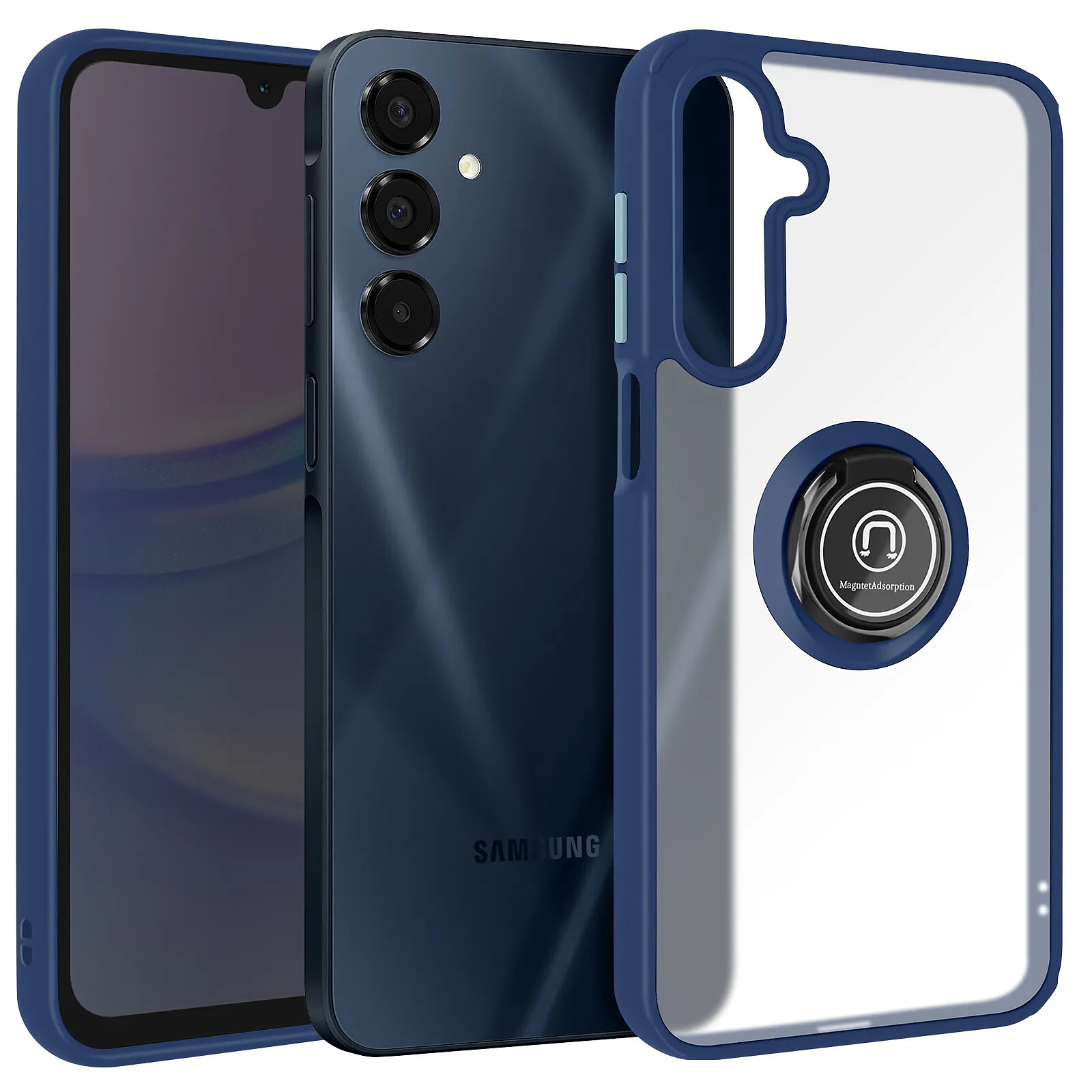 Avizar Coque pour Samsung Galaxy A16 Bague Métallique Support Vidéo ...