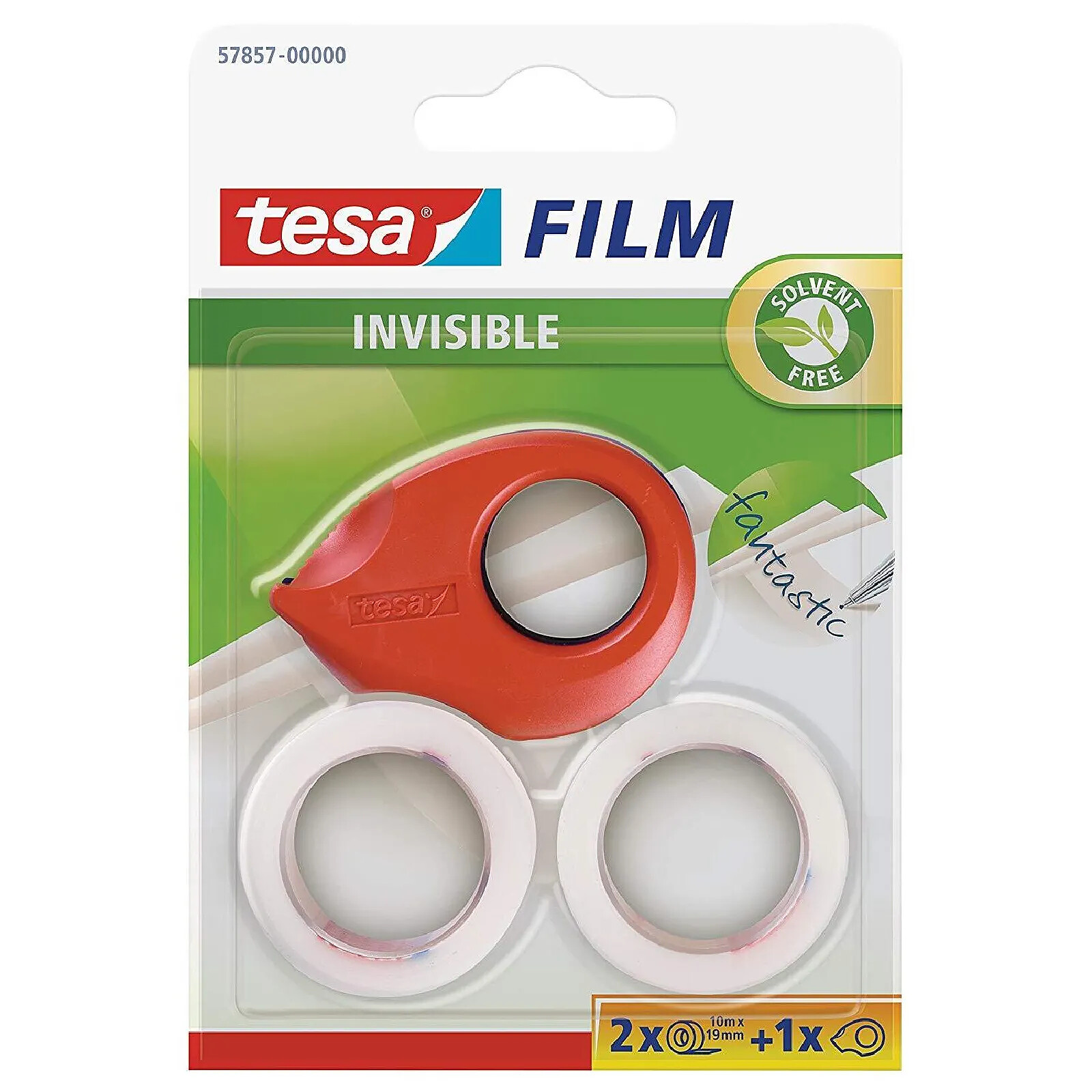 TESA Mini dévidoir incl. 2 rubans adhésifs film tesa 19 mm x 10 m x 9 ...