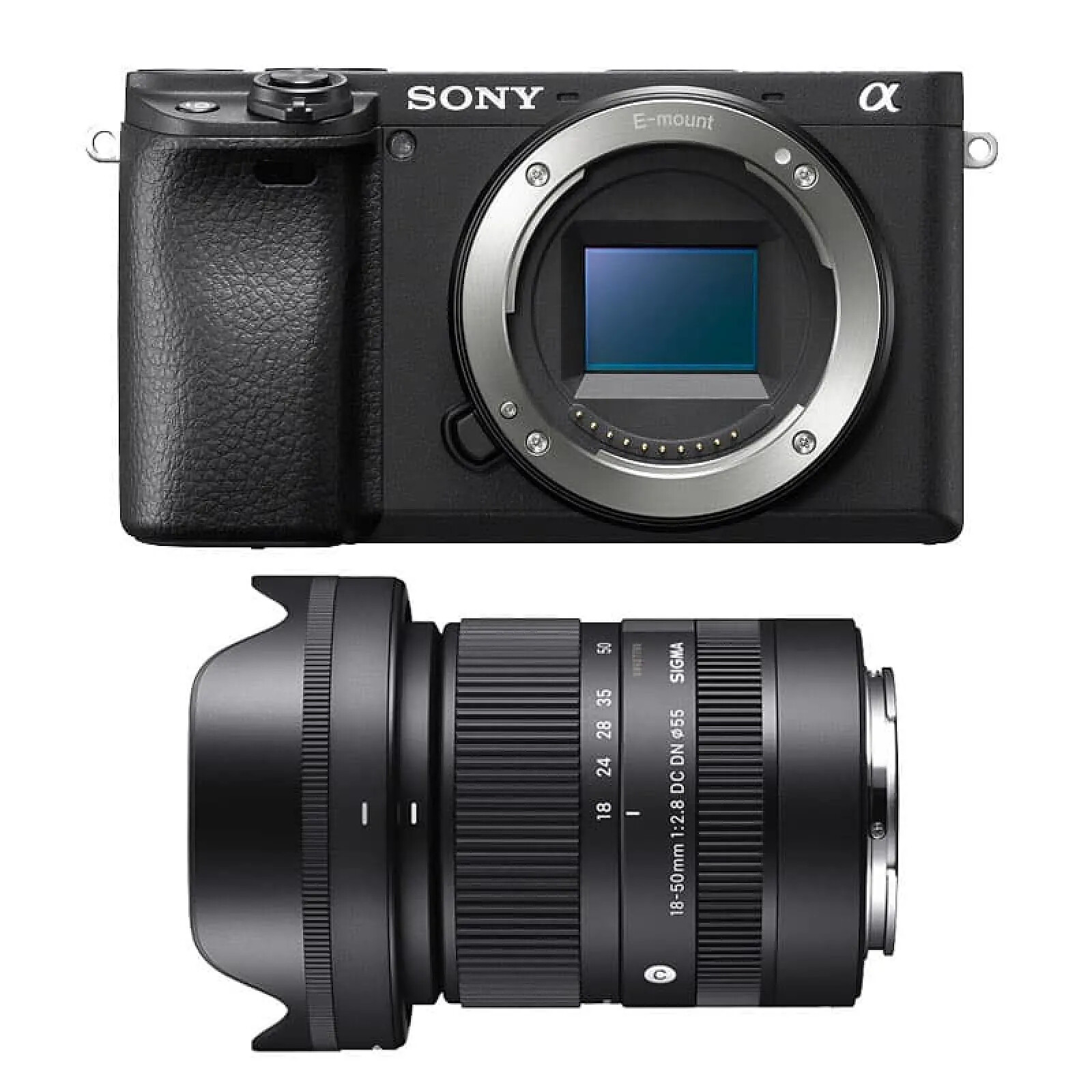 SONY Alpha 6400 + SIGMA Objectif 18-50mm f/2.8 DC DN Contemporary - Appareil photo hybride - LDLC
