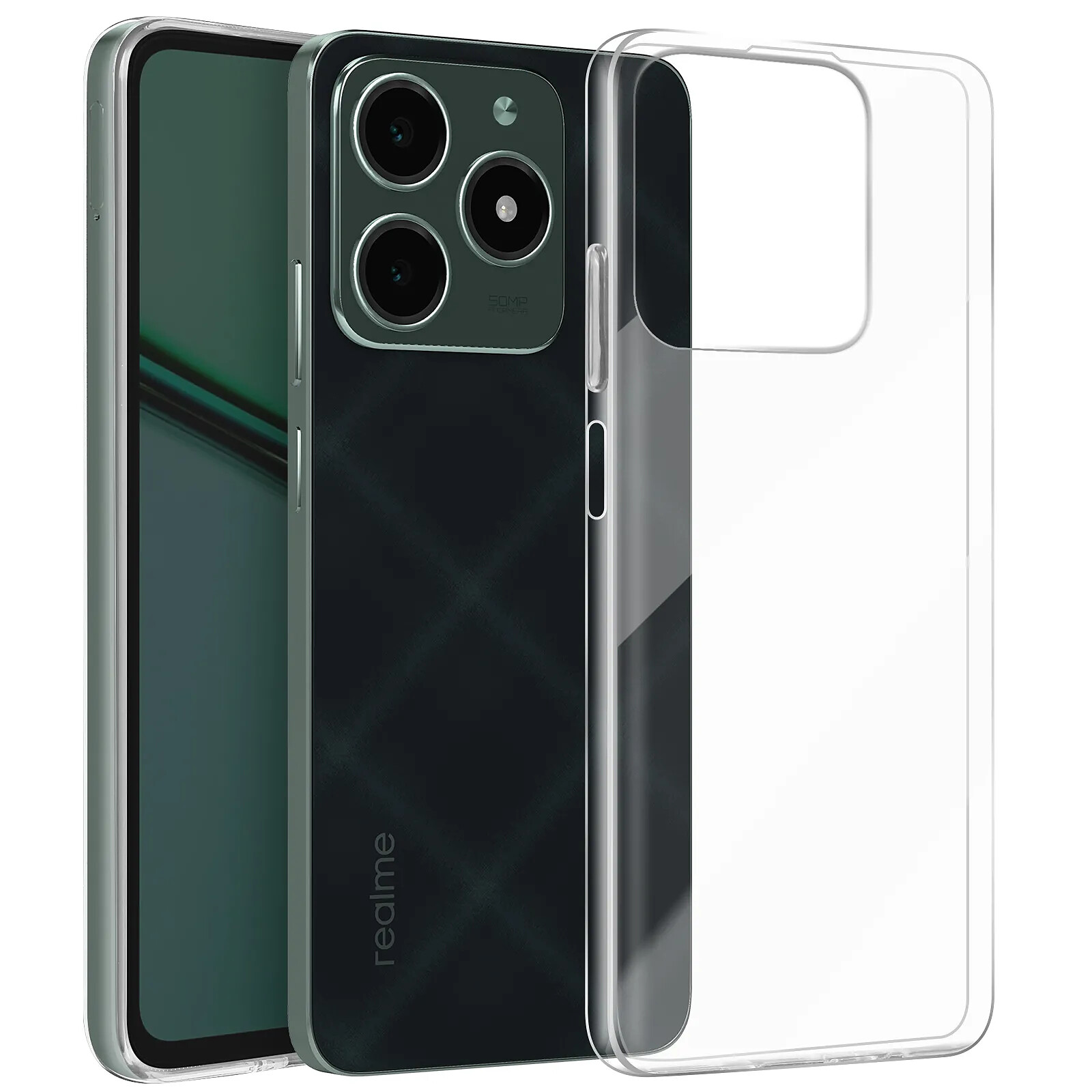 Avizar Coque pour Realme C61 Silicone Gel Souple Épaisseur 1mm Transparent - Coque téléphone - LDLC