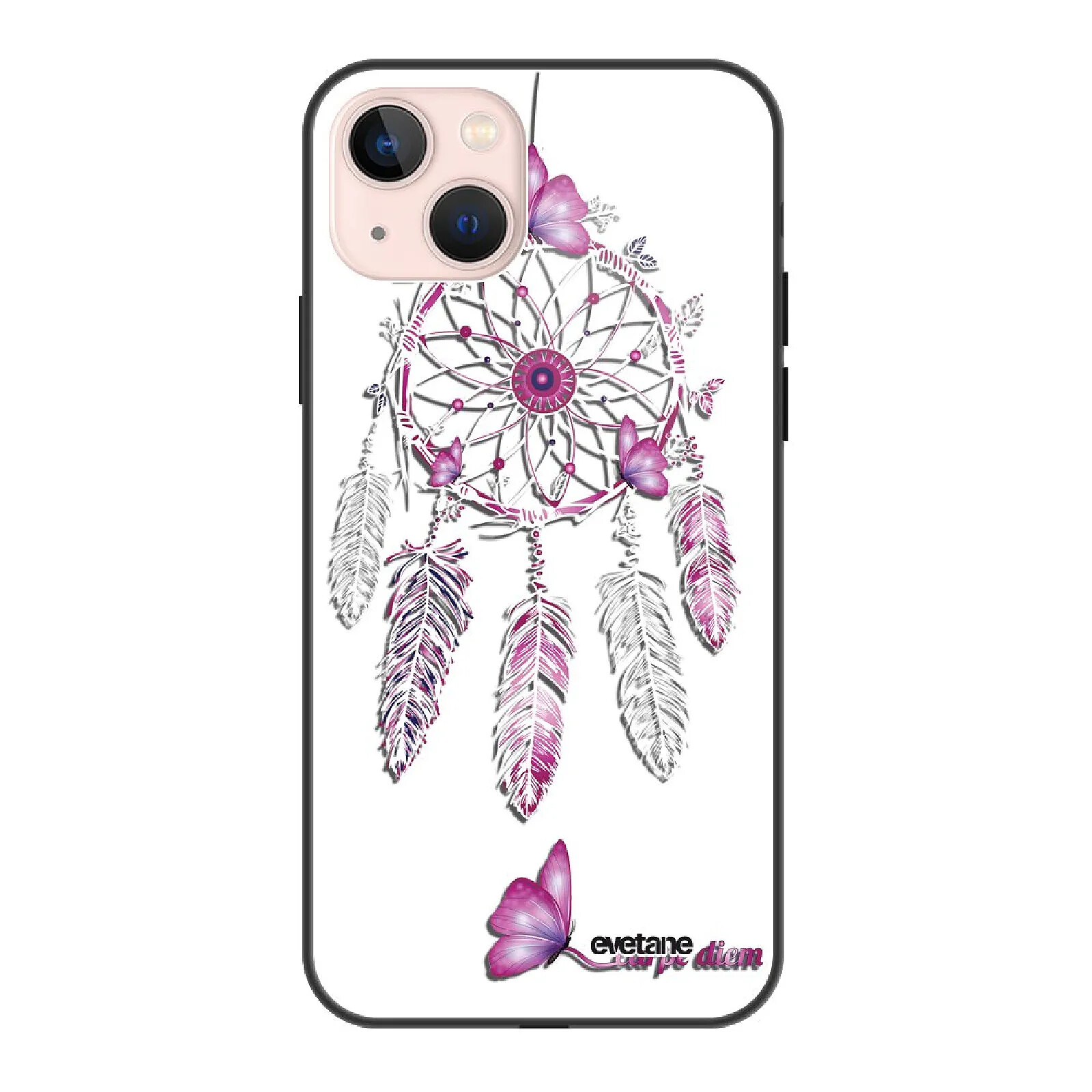 Evetane Coque iPhone 13 Mini Coque Soft Touch Glossy Carpe diem Design ...