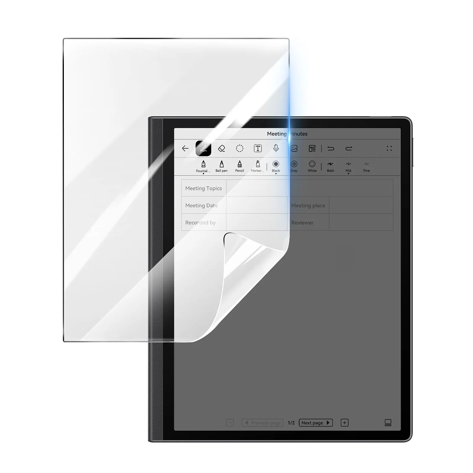3mk Protection Écran pour Huawei MatePad Paper en Hydrogel Antichoc ...