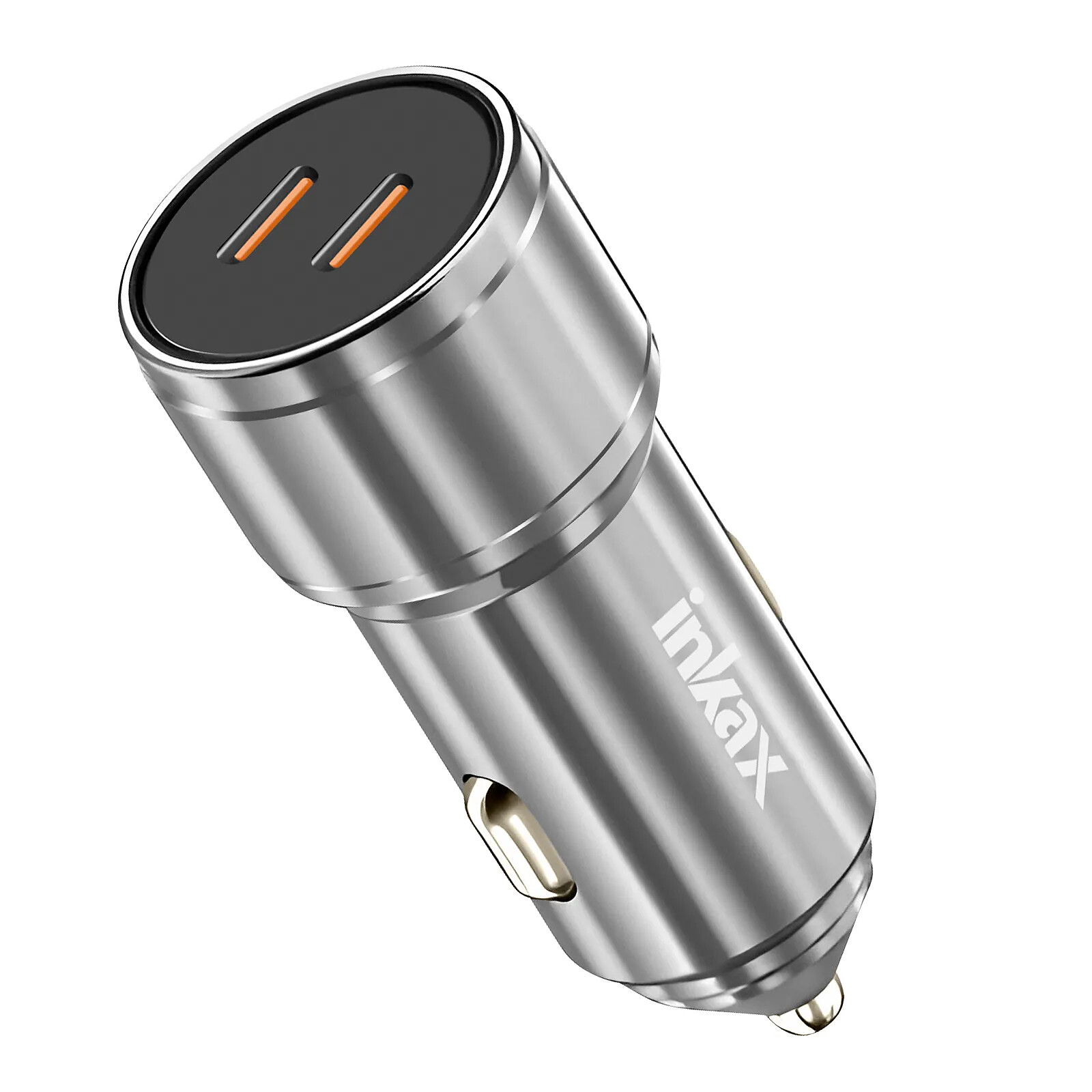 Inkax Chargeur Allume Cigare 60W 2x USB-C Charge Rapide Design Métal ...