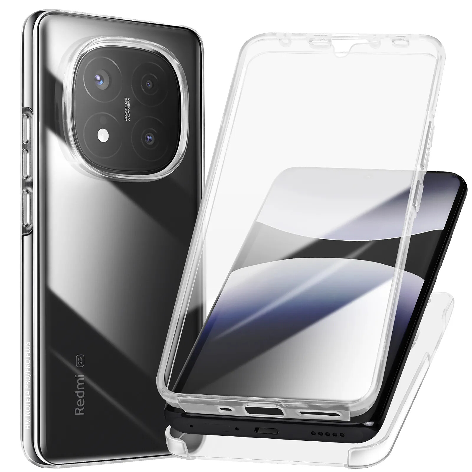 Avizar Coque Intégrale pour Redmi Note 14 Pro Tactile Caméra Surélevée ...