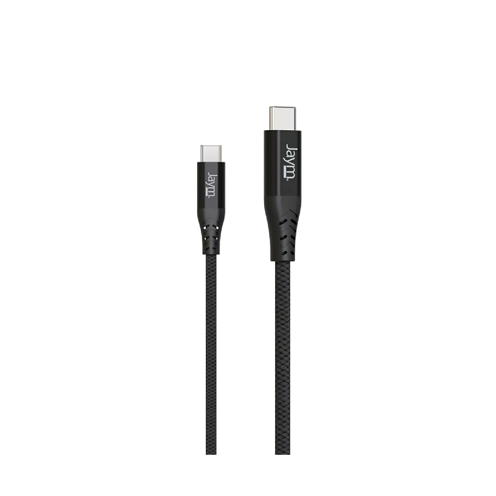 Jaym Câble USB-C vers USB-C 3A PD 60W Renforcé Charge et Synchronisation 1,5m Noir - Câble ...