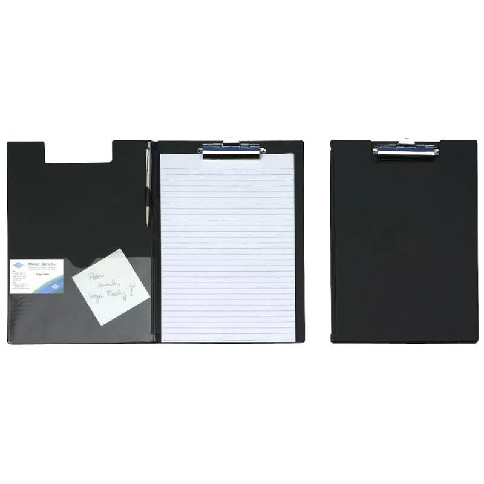 WEDO Porte-bloc à pince à rabat Standard A4 Noir - Bloc note - LDLC