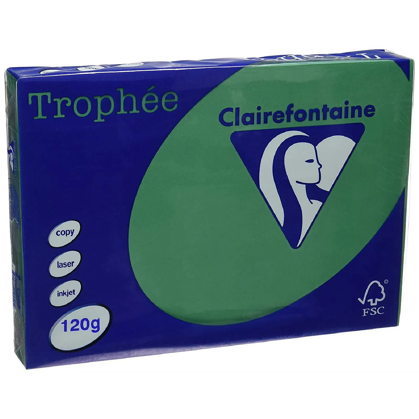 CLAIREFONTAINE Ramette 250 Feuilles Papier 120g A4 210x297 mm Certifié ...