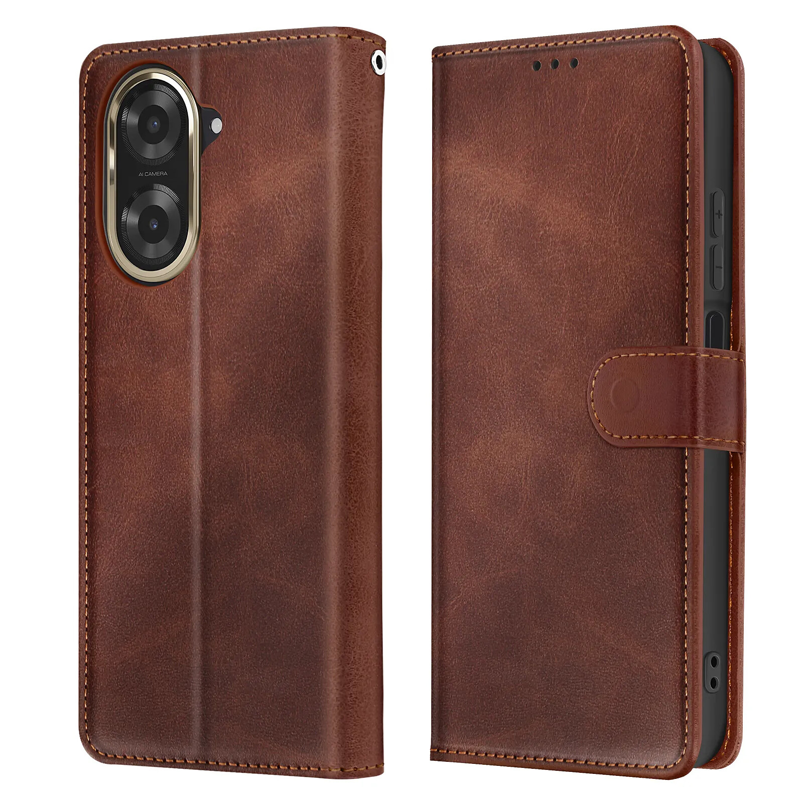 Avizar Housse Folio pour Xiaomi Redmi A5 Support Vidéo Marron - Coque ...