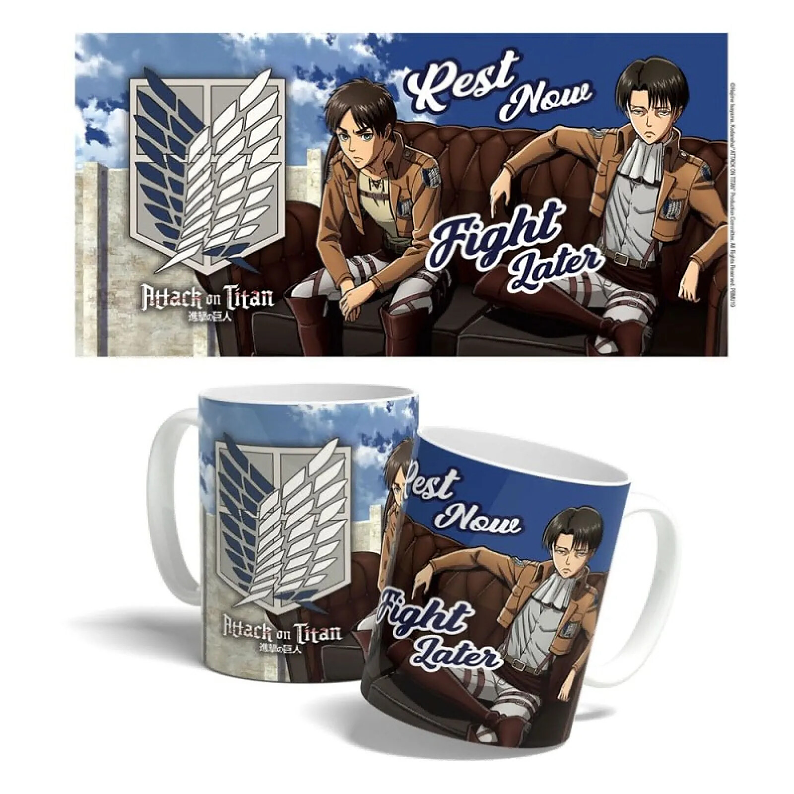 L'Attaque des Titans - Mug Rest Now, Fight Later 325 ml - Mugs - LDLC