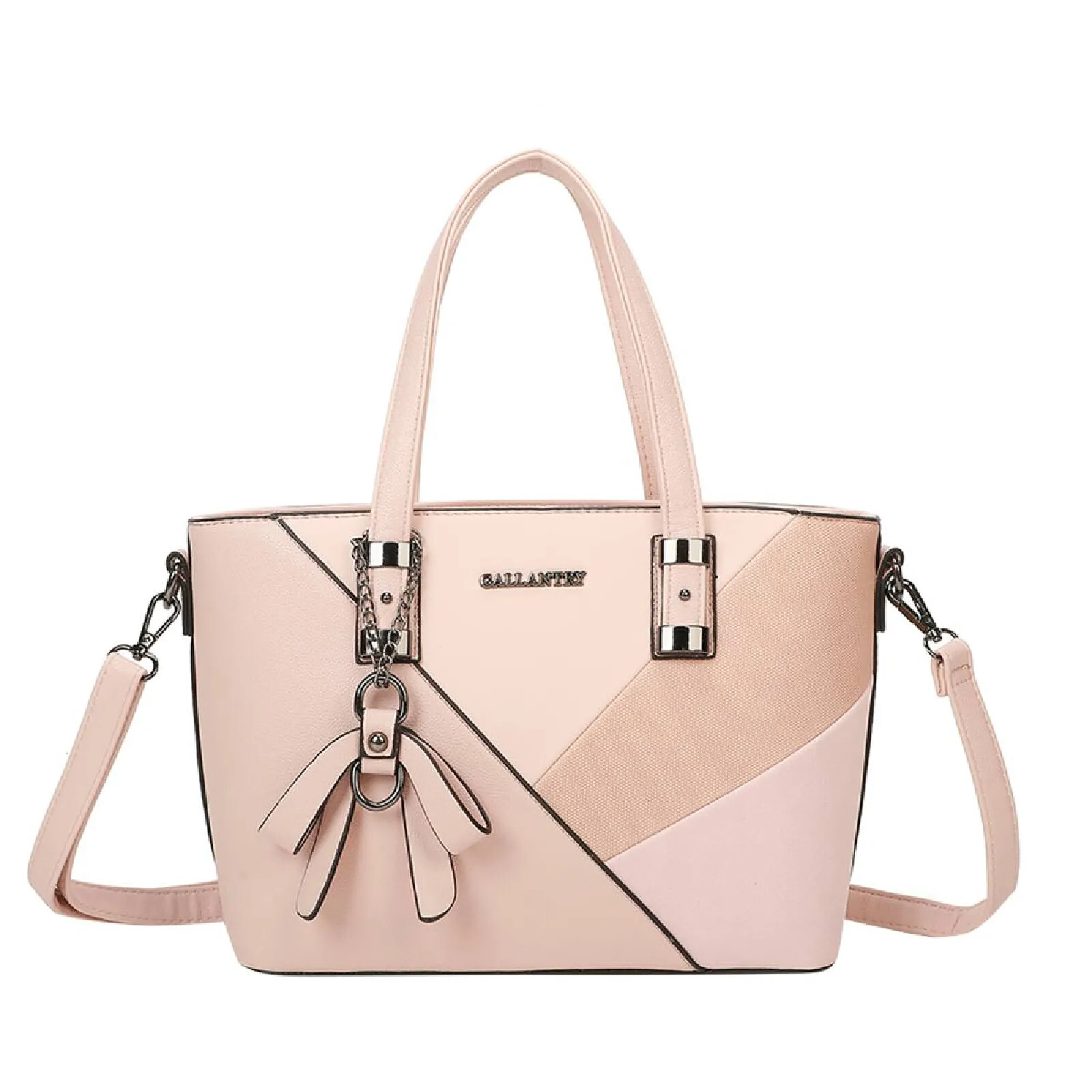 Gallantry Sac à Main pour Femme Orné de Nœud à Motif Géométrique Rose ...