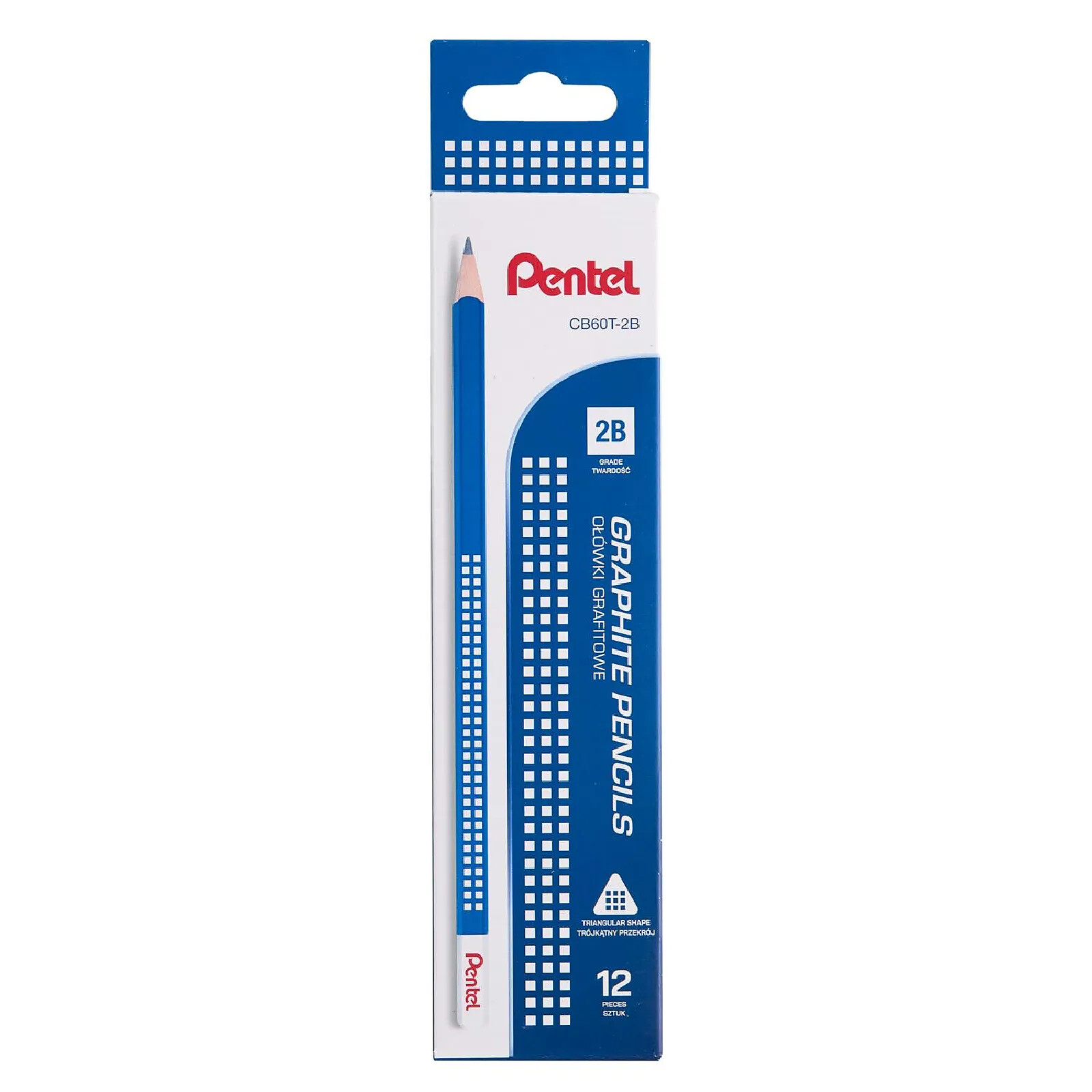 PENTEL Crayon Graphite en Bois de Cèdre Corps Triangulaire Mine Collée ...
