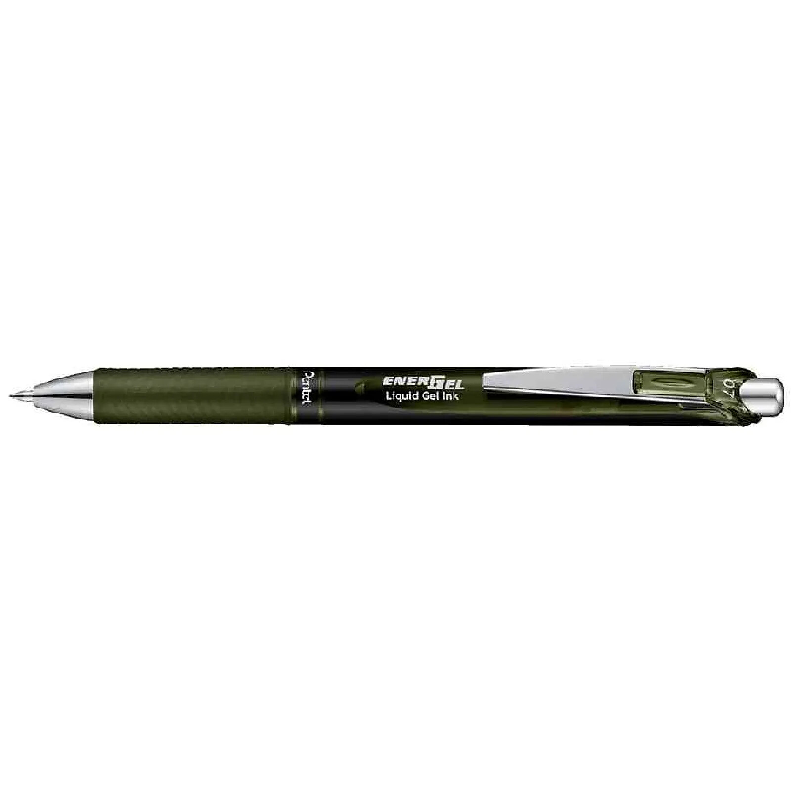 PENTEL Stylo roller encre gel Energel BL77, olive black - Stylo ...