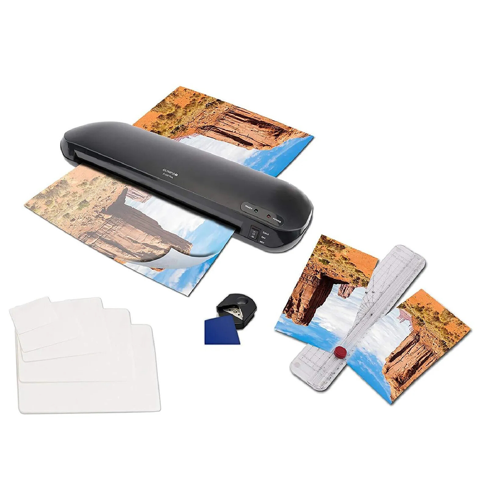 OLYMPIA Kit Machine à Plastifier A3 + Massicot A330 Plus - Pochettes et ...