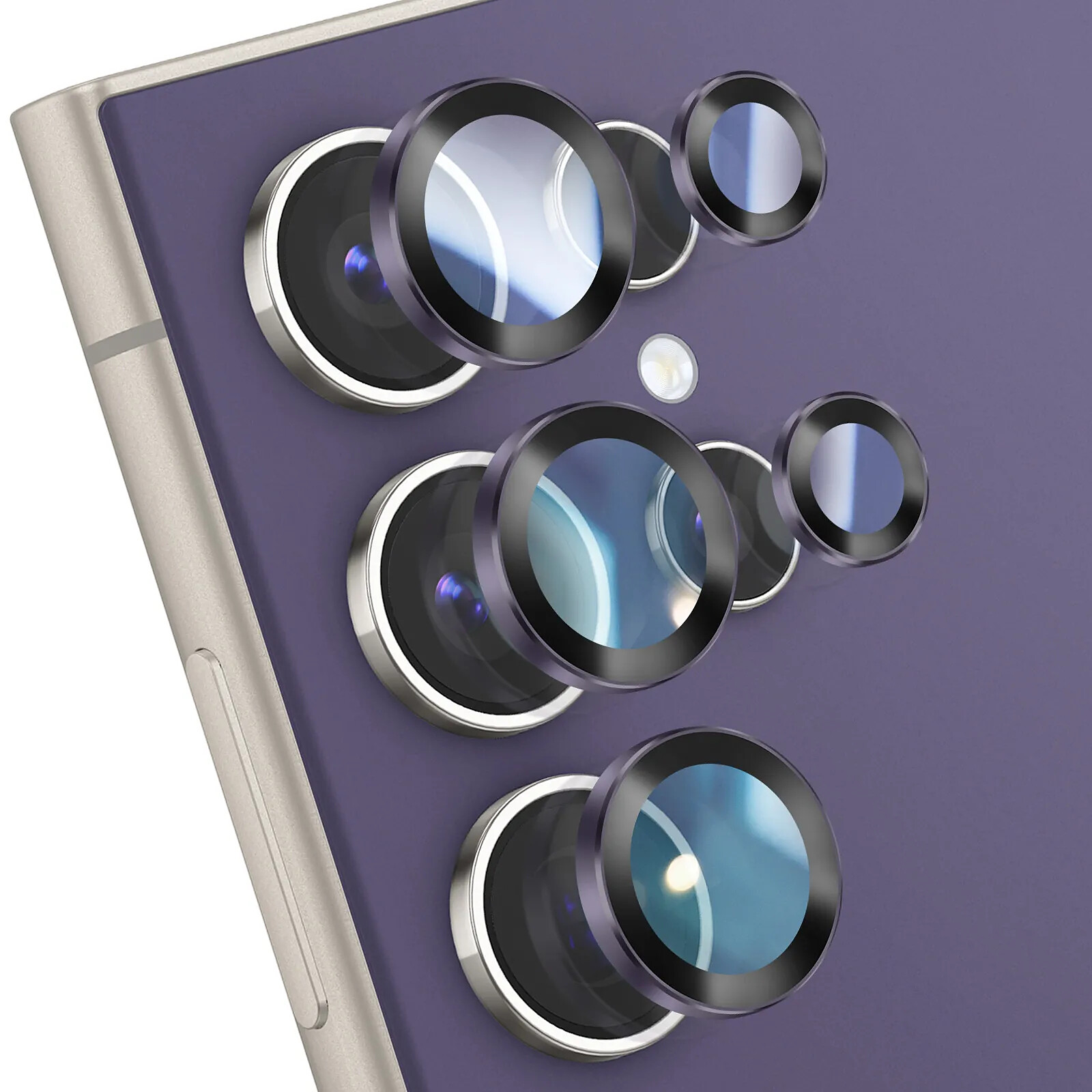 Forcell Verre Trempé Caméra pour Galaxy S24 Ultra Anti-reflet Quintuple ...