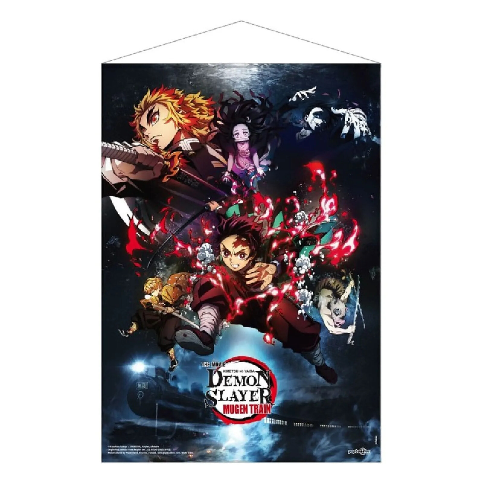 Demon Slayer: Kimetsu no Yaiba - Wallscroll Mugen Train Key Visual 50 x ...