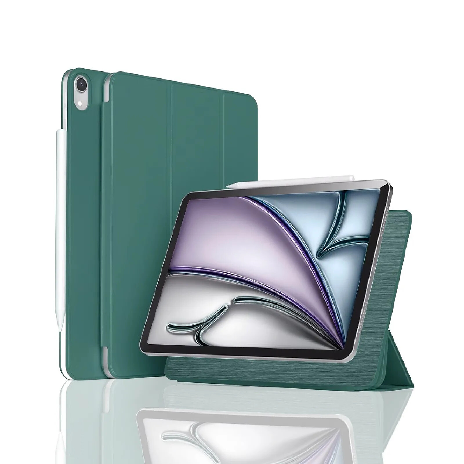 Evetane Etui iPad Fixation Magnétique vert pour iPad Air 11 (2024) M2 ...