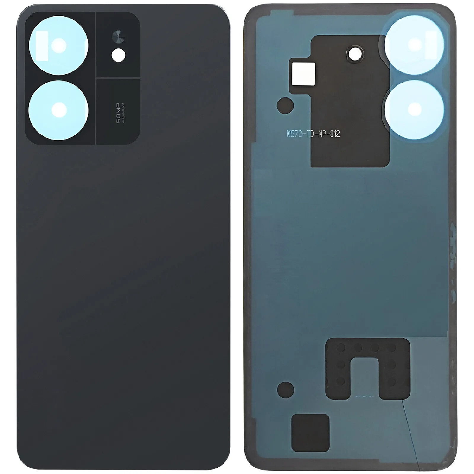 Clappio Cache Batterie pour Redmi 13C 4G avec Adhésif Intégré Noir ...