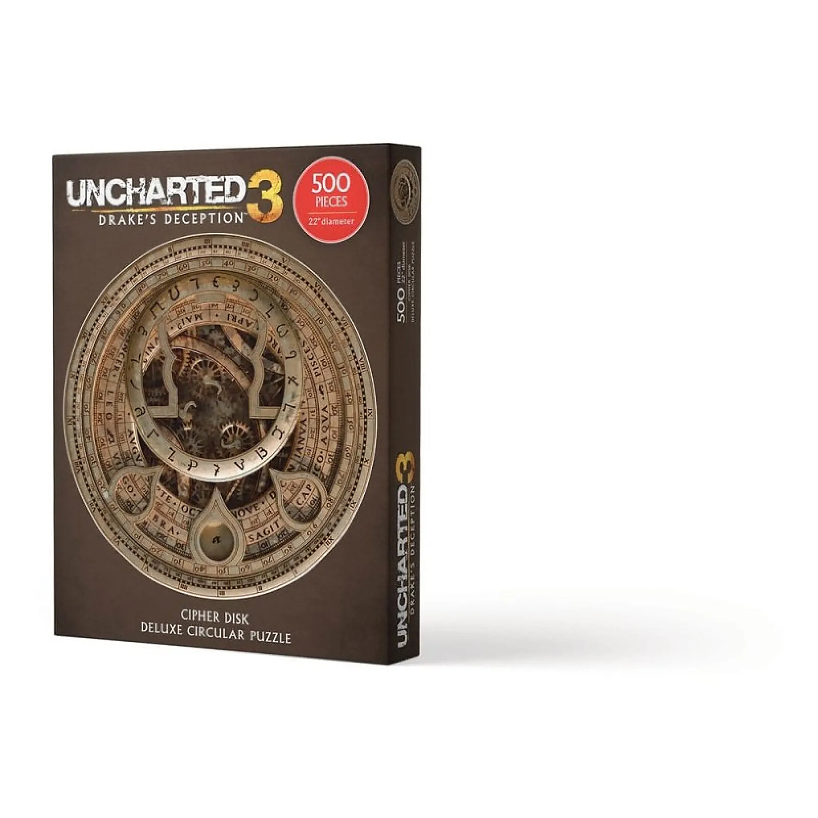 Uncharted - Puzzle Cipher Disk Circular Deluxe (500 pièces) - Puzzle - LDLC