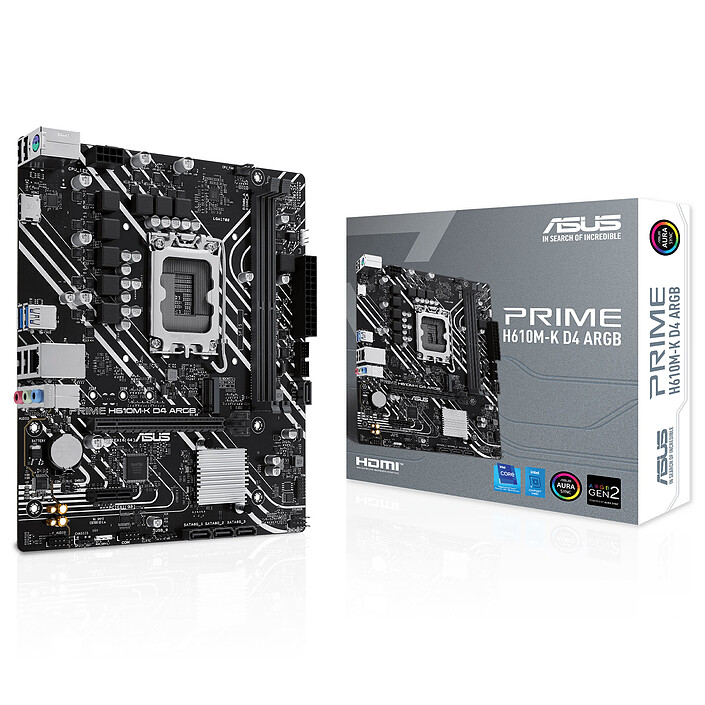 ASUS PRIME H610M-K D4 ARGB - Motherboard - LDLC